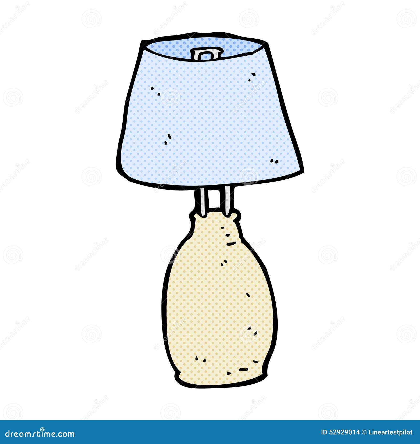 Comic cartoon lamp stock illustration. Illustration of comic - 52929014