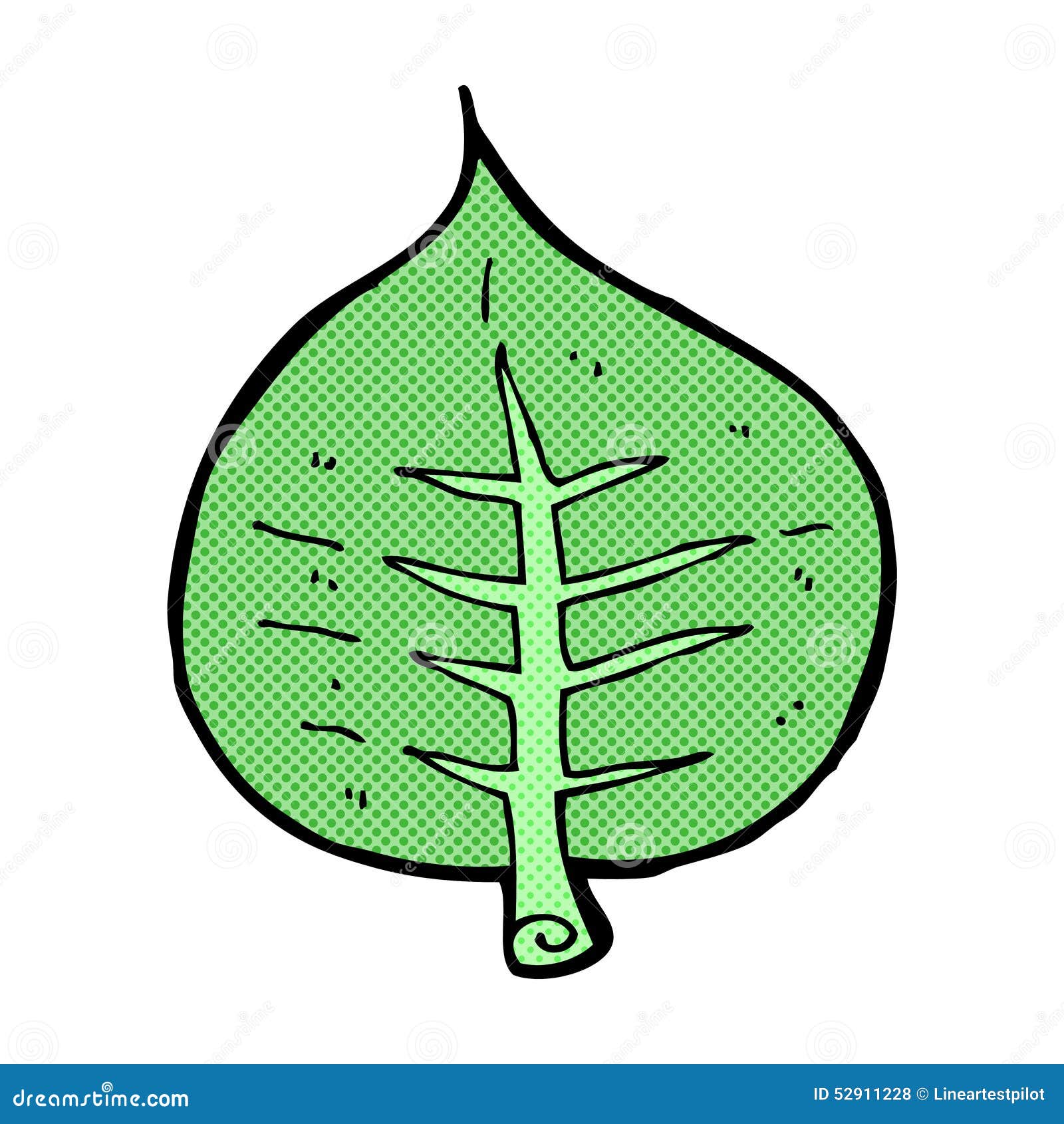 Comic cartoon leaf stock illustration. Illustration of book - 52911228