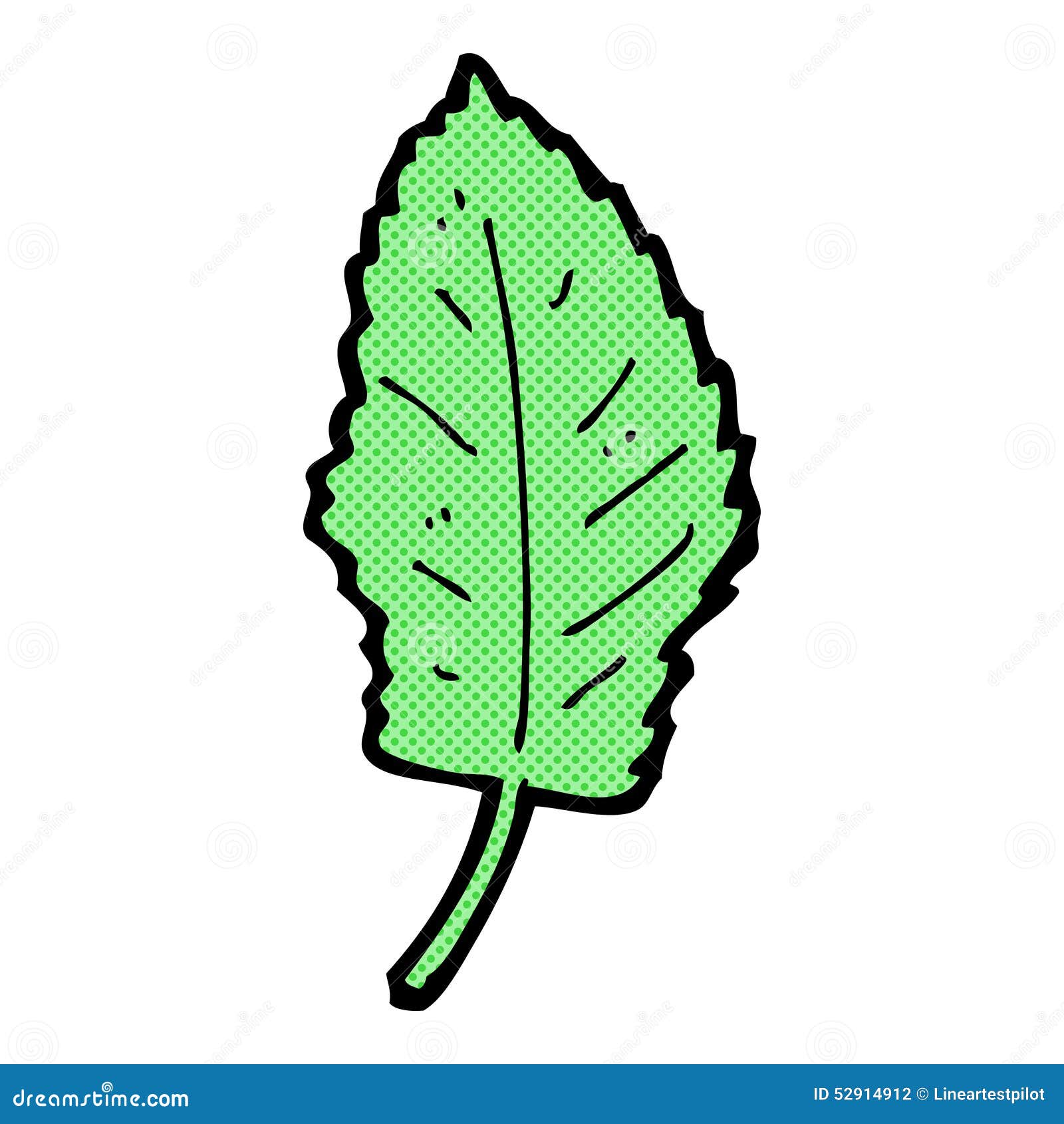 Comic cartoon leaf symbol stock illustration. Illustration of funny ...