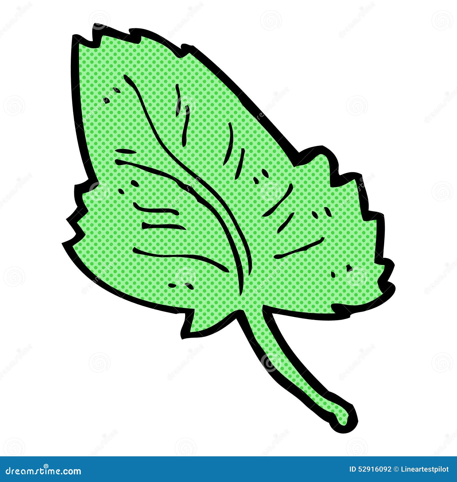 Comic cartoon leaf symbol stock illustration. Illustration of print ...