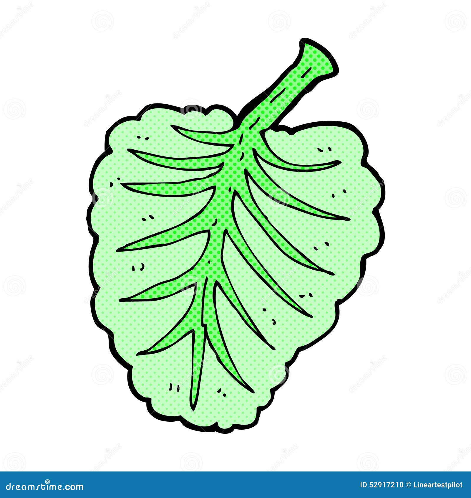 Comic cartoon leaf symbol stock illustration. Illustration of lettuce ...