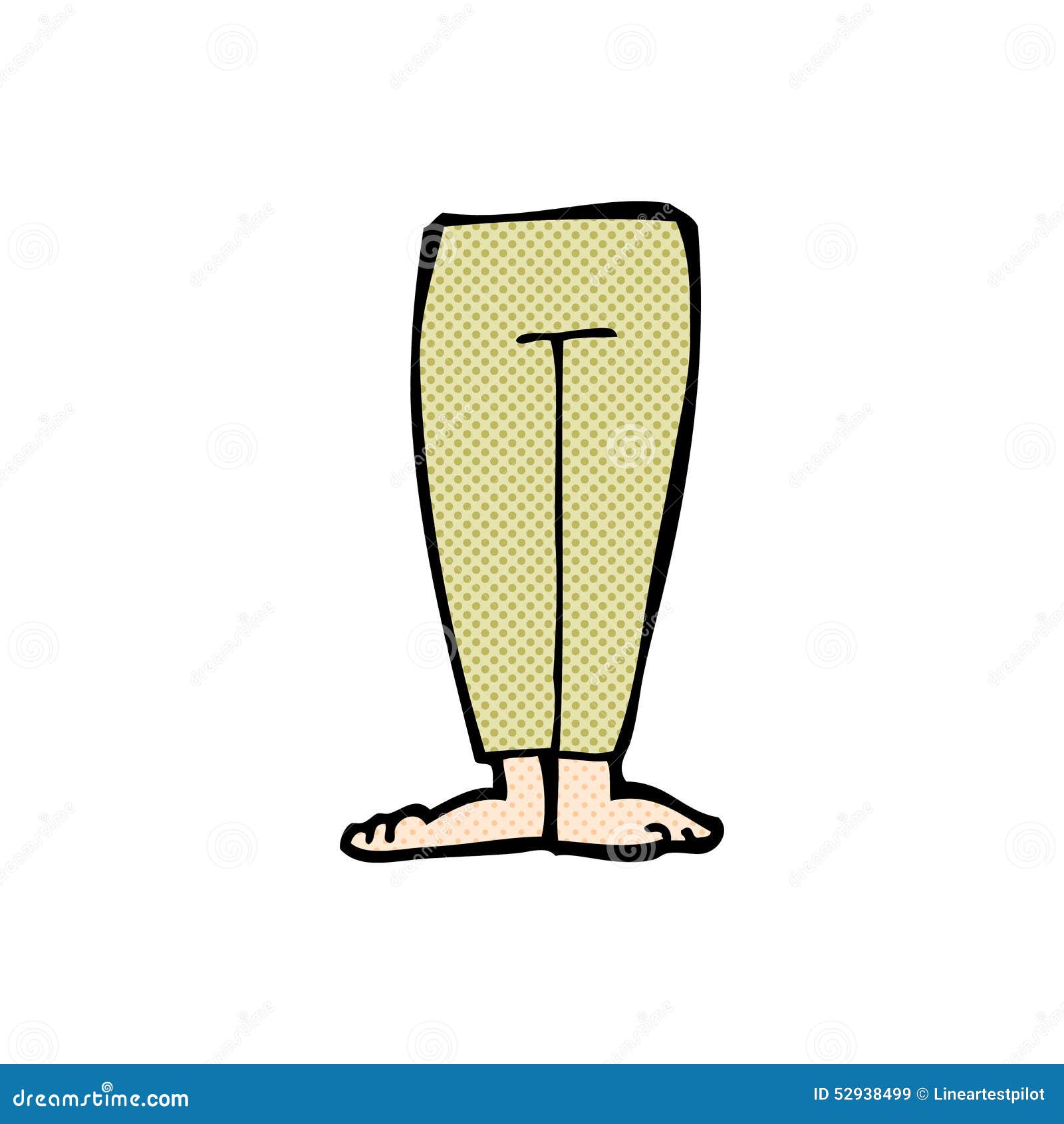 Comic cartoon legs stock illustration. Illustration of doodle - 52938499