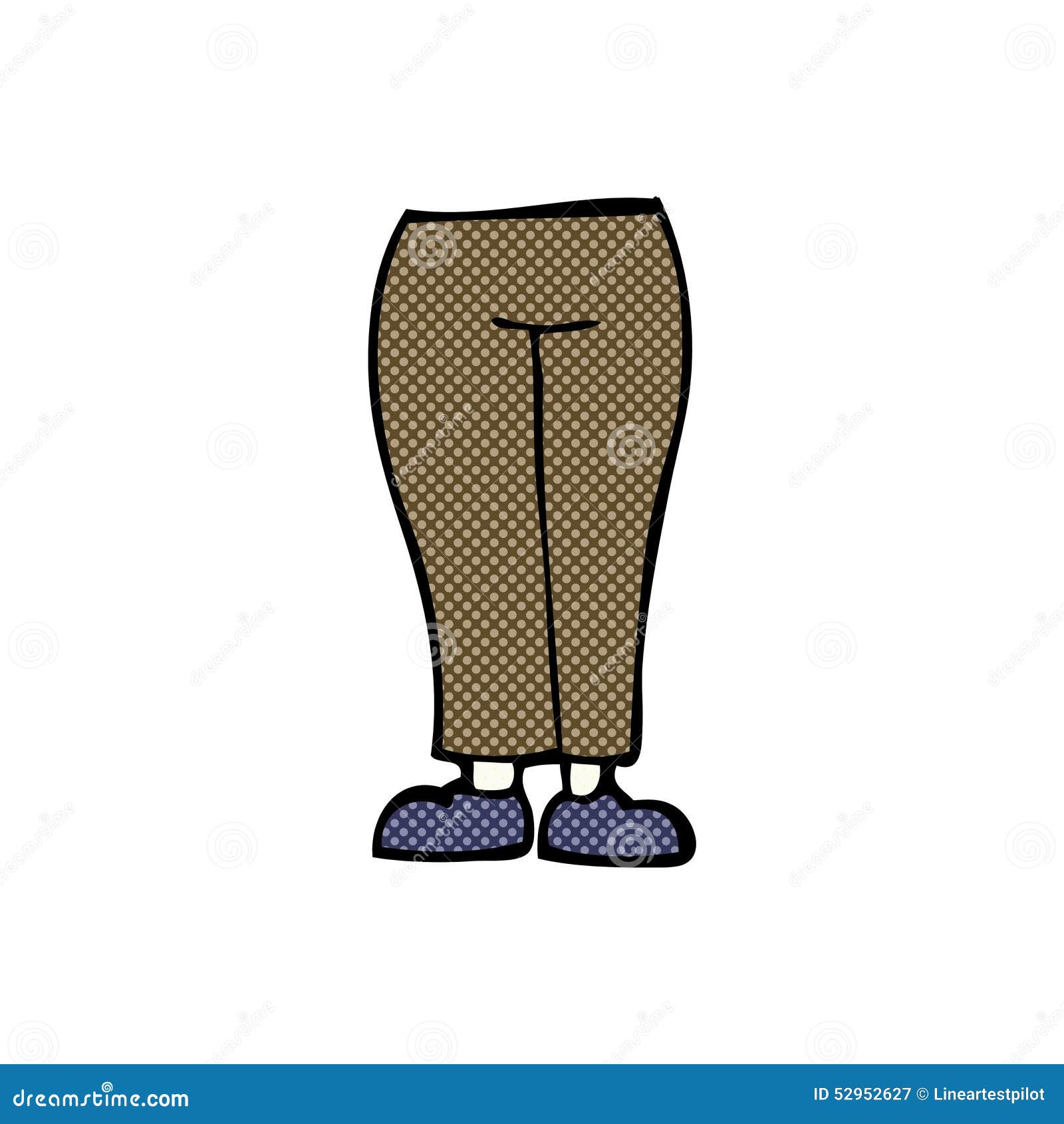 Comic cartoon legs stock illustration. Illustration of doodle - 52952627