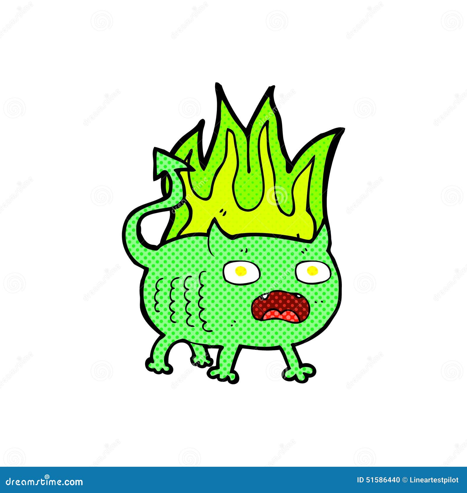 Comic Cartoon Little Imp Stock Photo | CartoonDealer.com #51586440