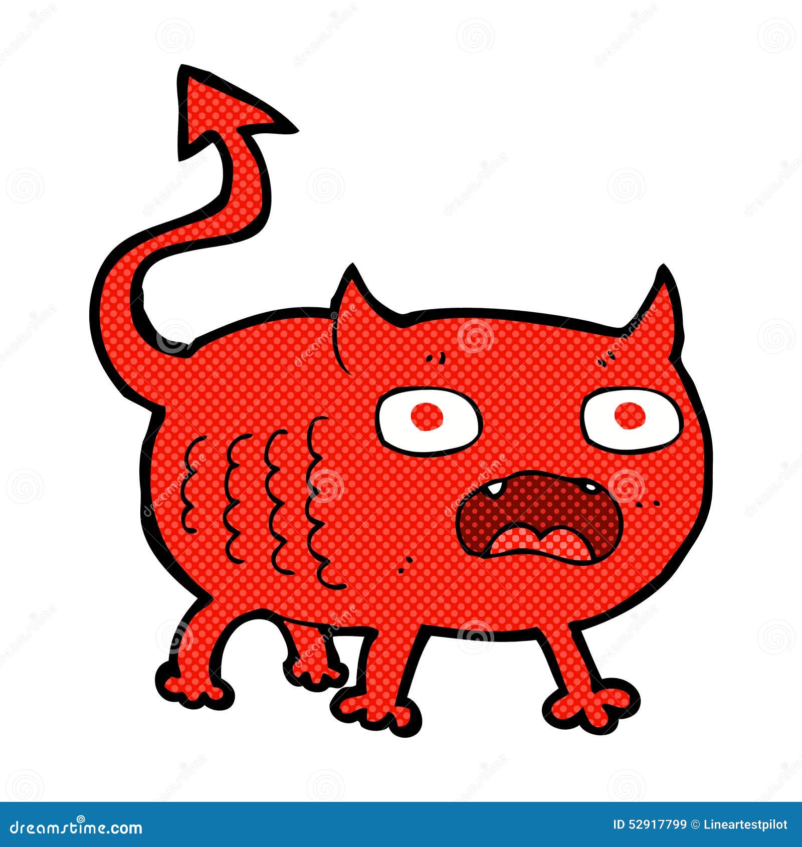 Comic cartoon little imp stock illustration. Illustration of drawn ...