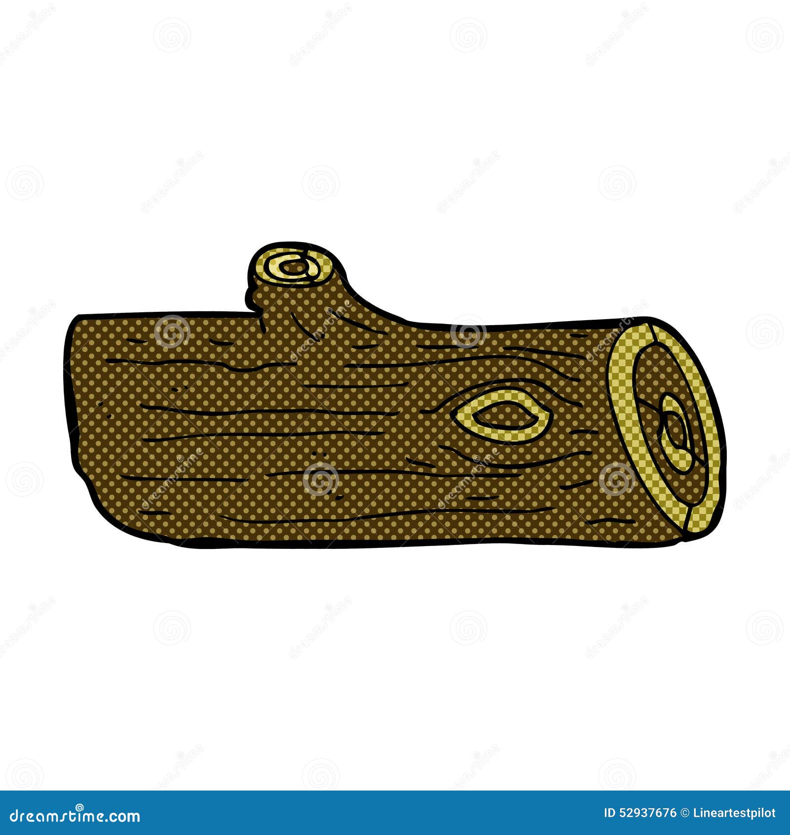 Comic cartoon log stock illustration. Illustration of drawn - 52937676