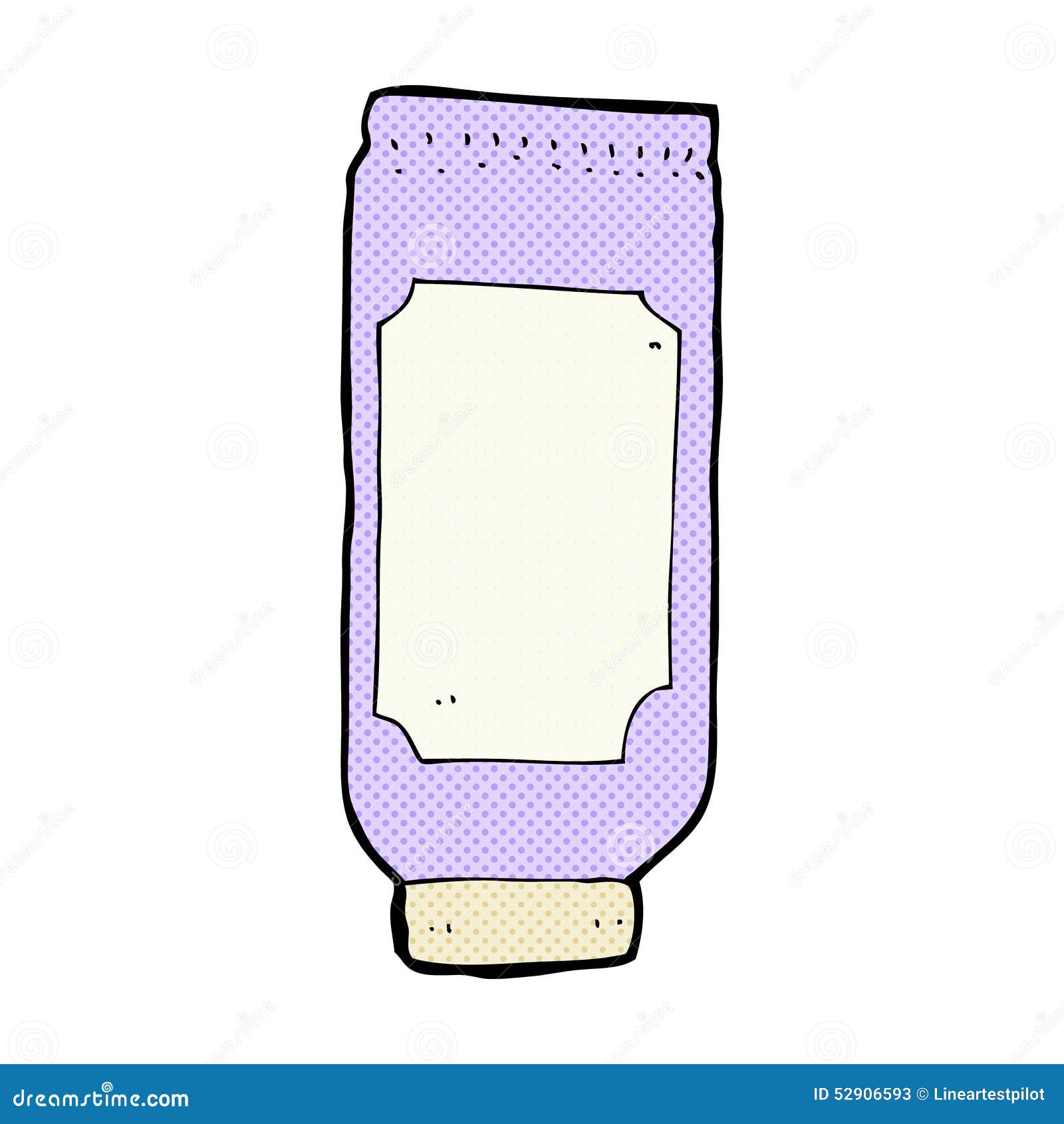 Comic cartoon lotion stock illustration. Illustration of book - 52906593