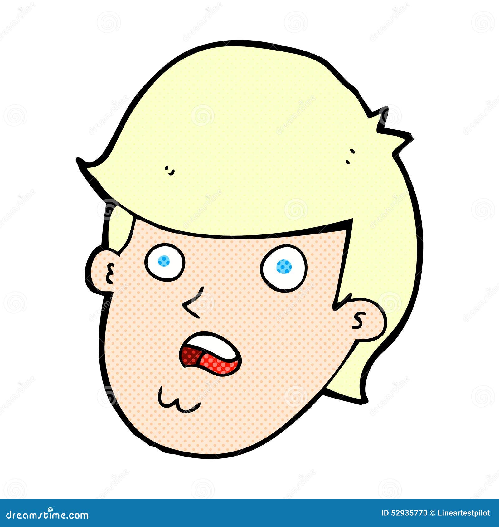 Comic Cartoon Man with Big Chin Stock Illustration - Illustration of ...