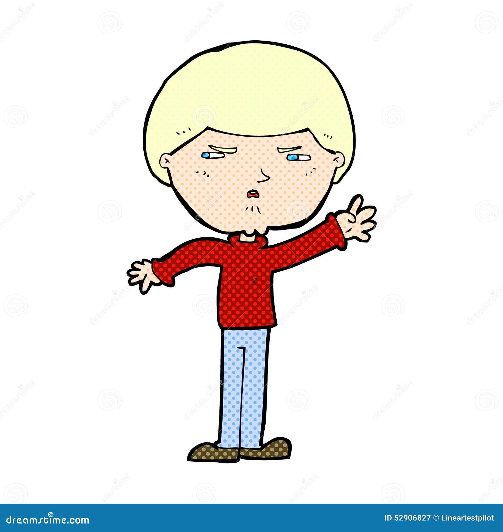 Comic cartoon mean man stock illustration. Illustration of style - 52906827