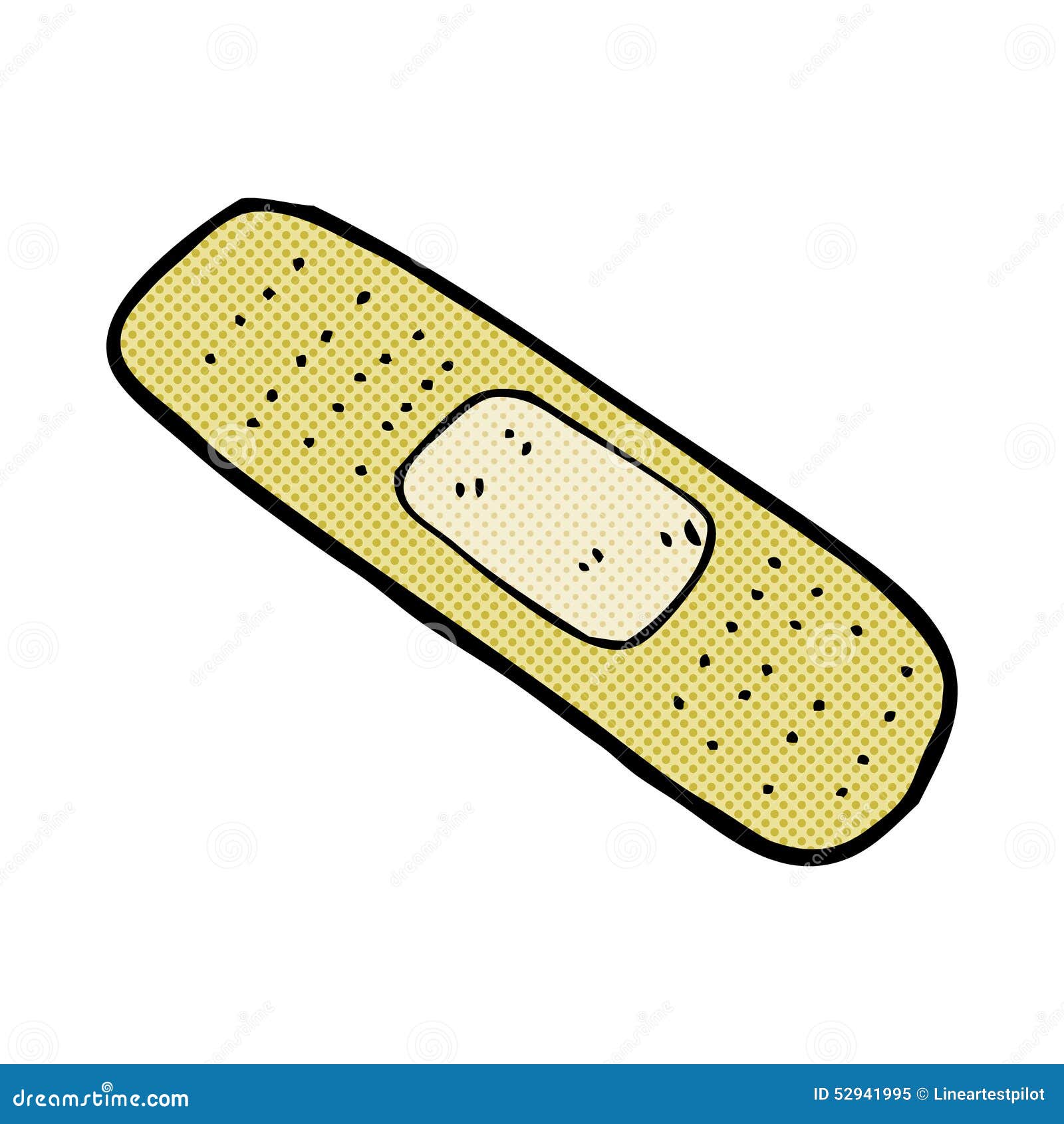 Comic Cartoon Medical Plaster Stock Illustration - Illustration of ...