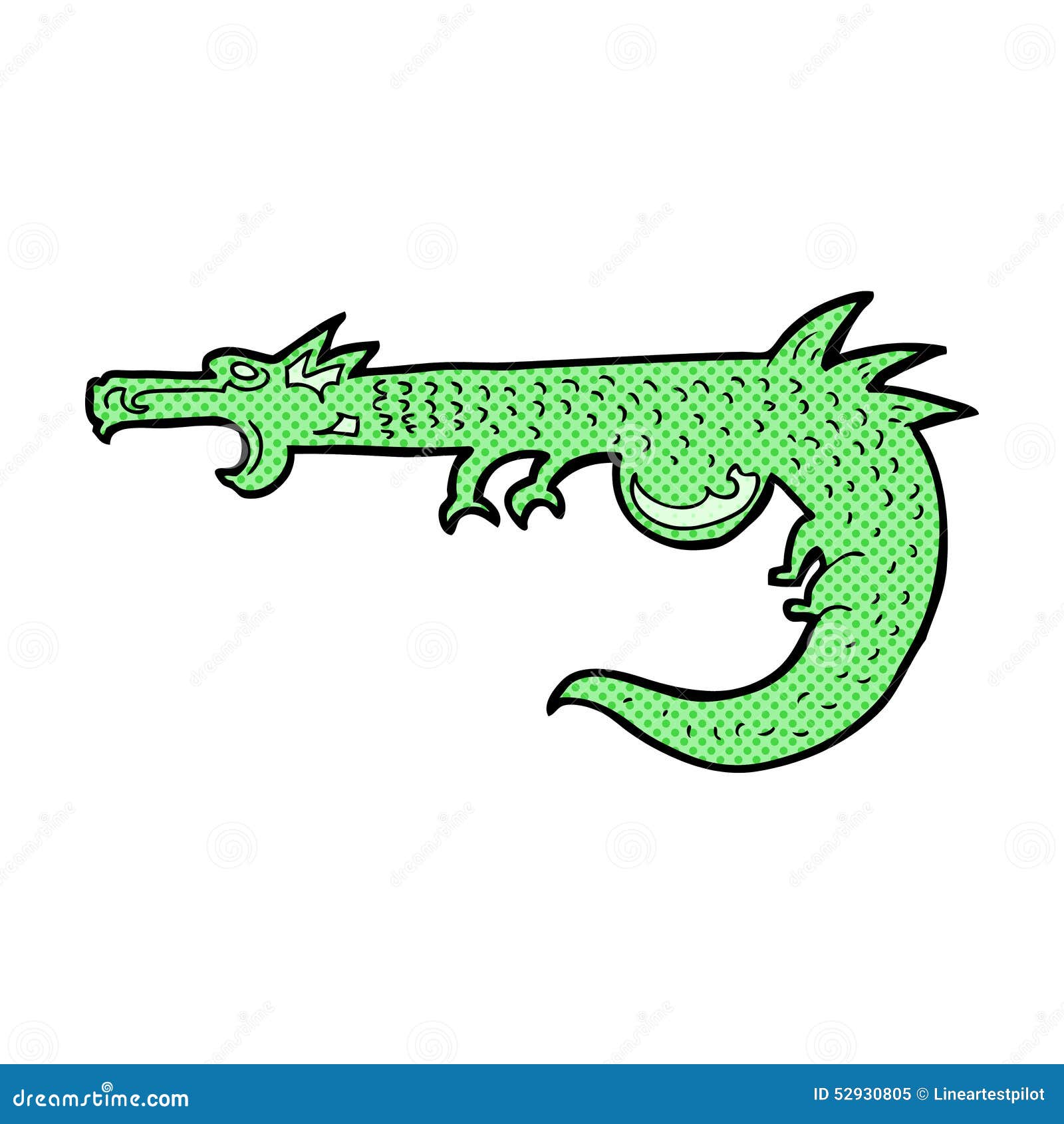 Comic Cartoon Medieval Dragon Stock Illustration - Illustration of clip ...