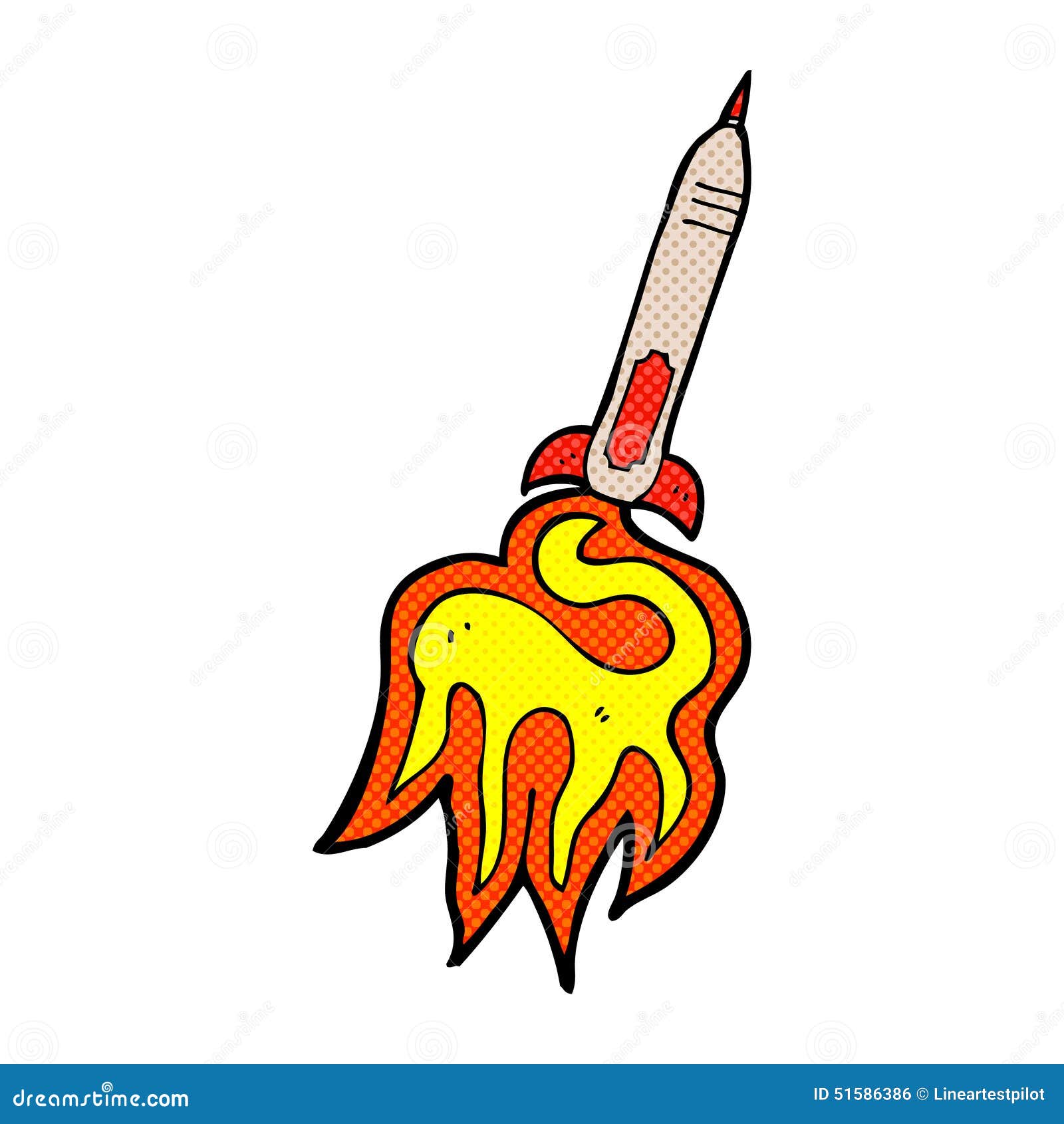 Comic cartoon missile stock illustration. Illustration of character ...