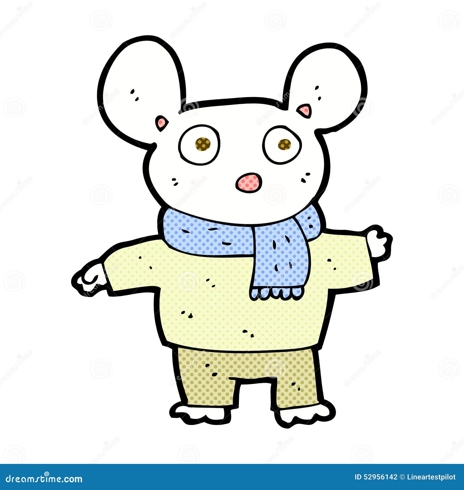 Comic Cartoon Mouse In Clothes Royalty-Free Stock Image | CartoonDealer ...