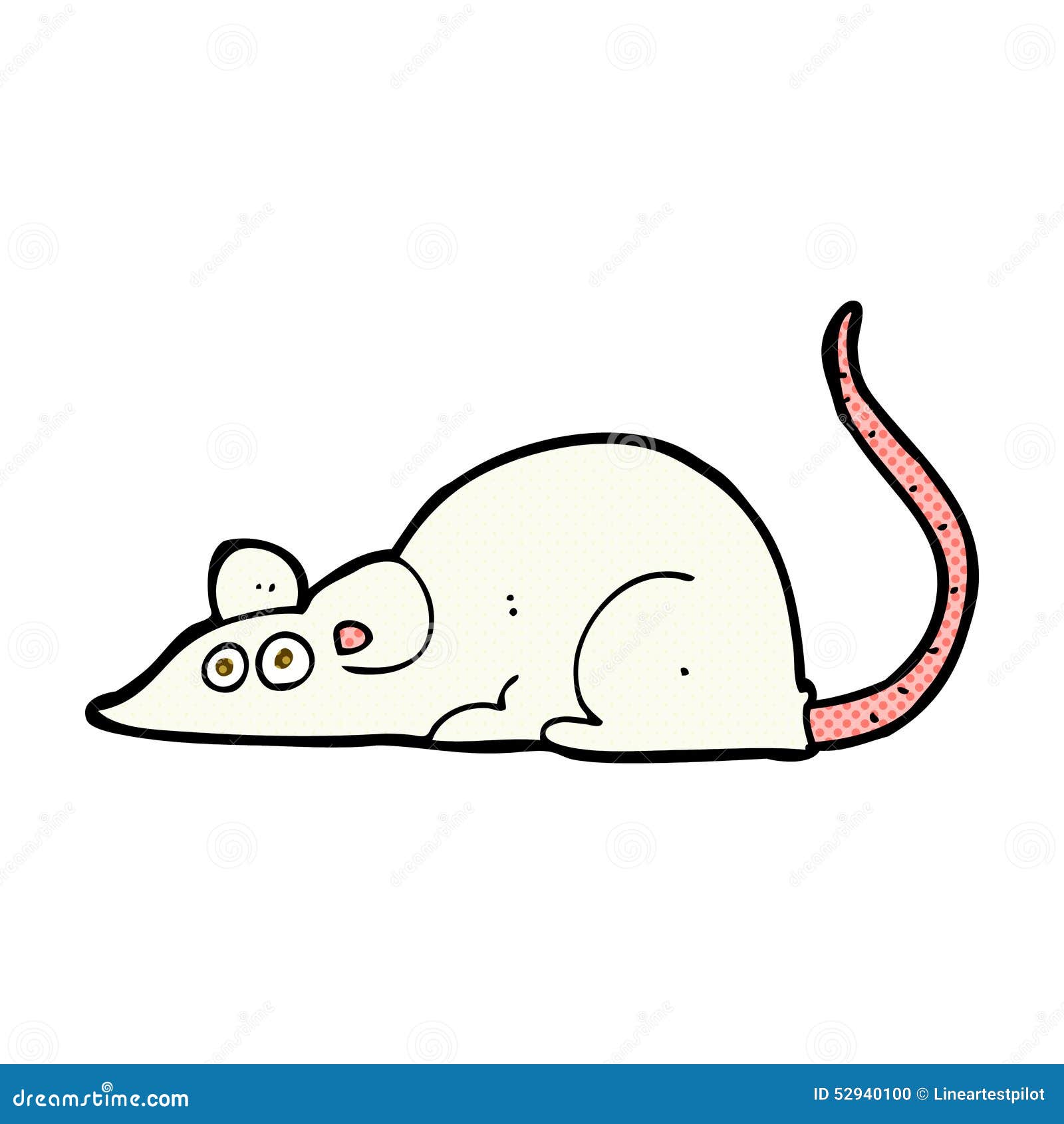Comic cartoon mouse stock illustration. Illustration of drawing - 52940100