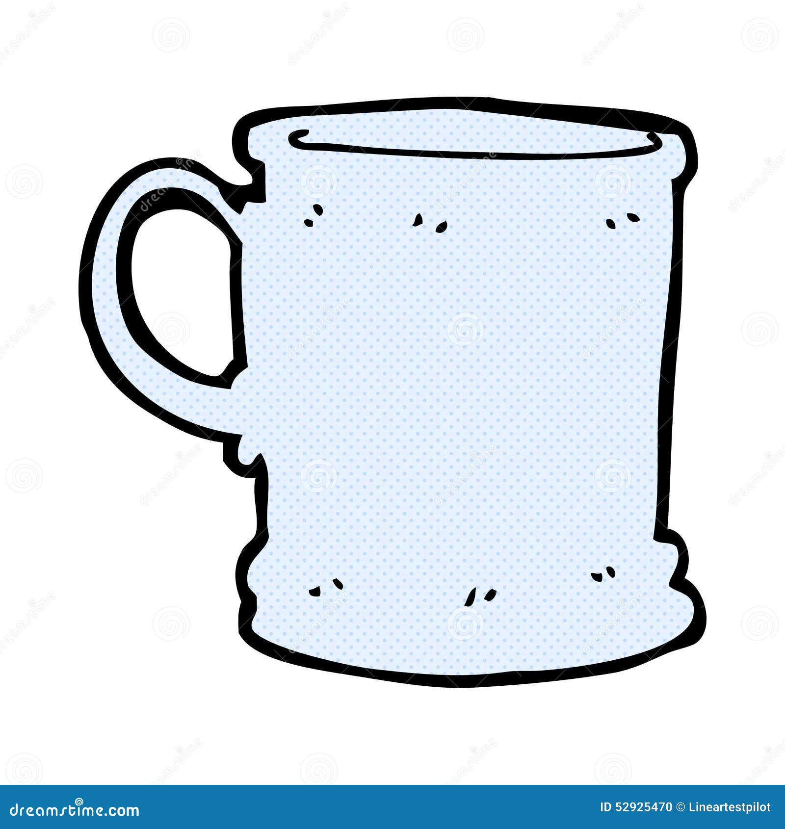 Comic cartoon mug stock illustration. Illustration of print - 52925470