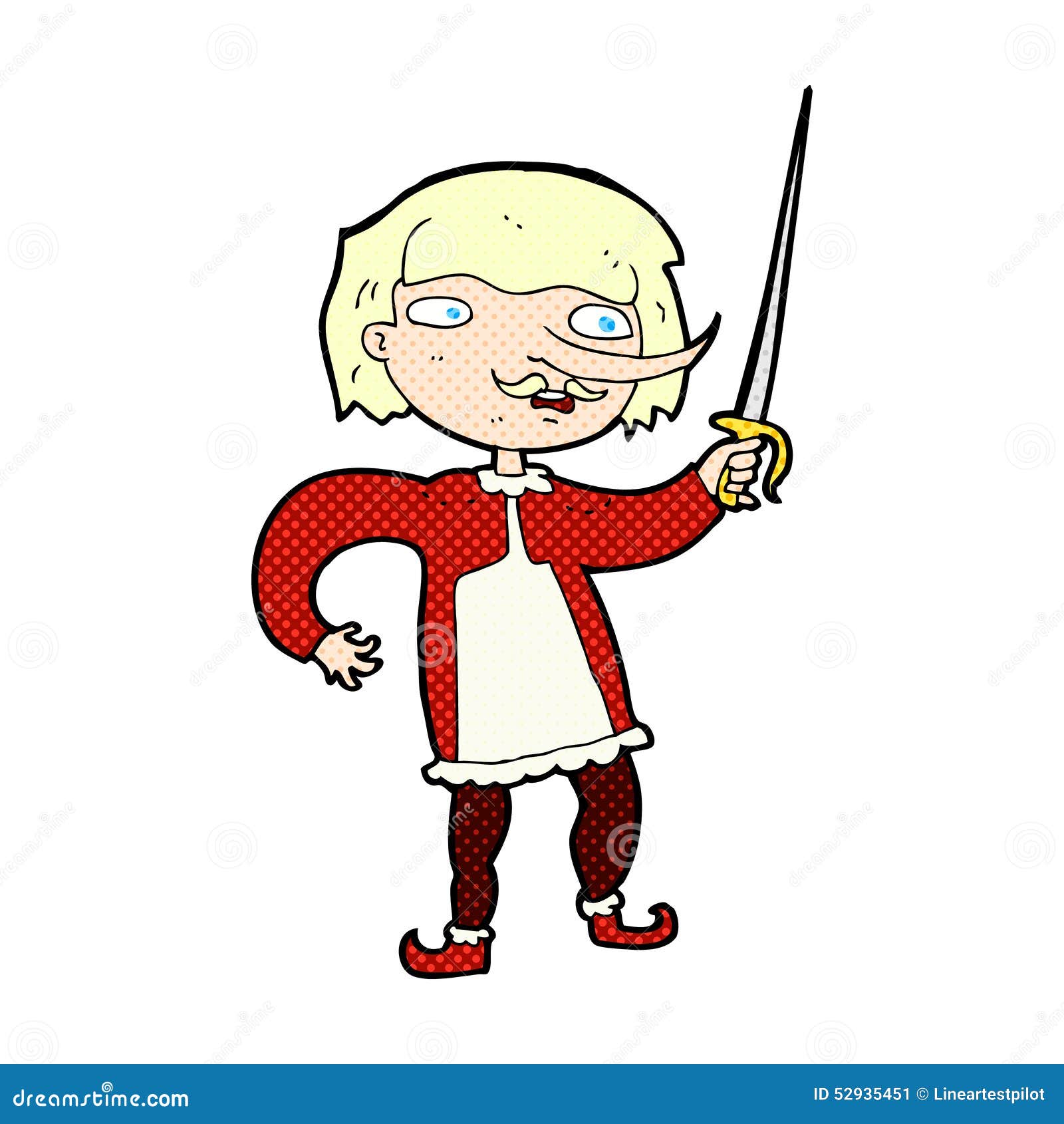 Cartoon Musketeer With Sword Characters Vector Set | CartoonDealer.com ...