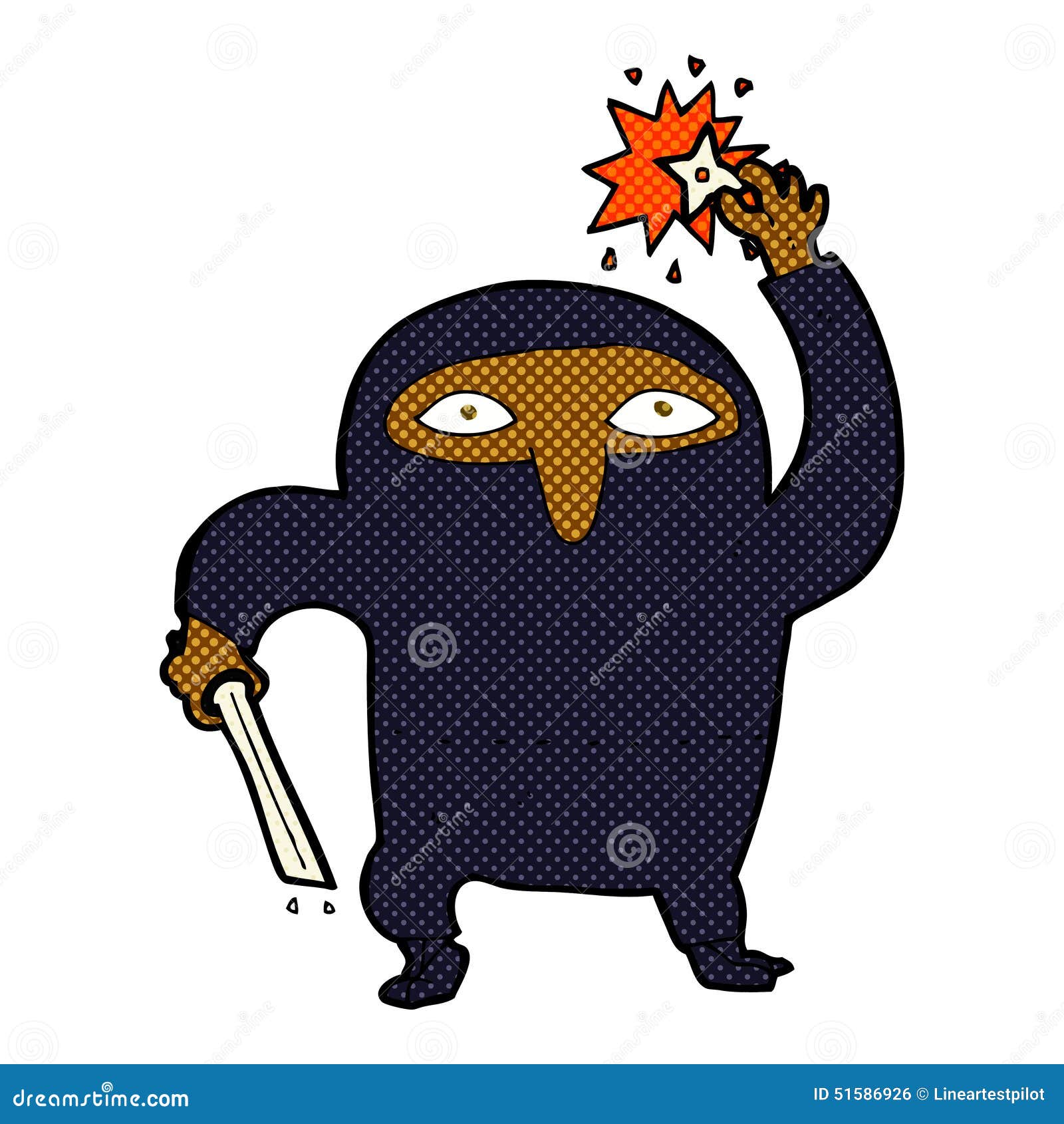 Ninja Comic Scene Stock Image | CartoonDealer.com #63366973