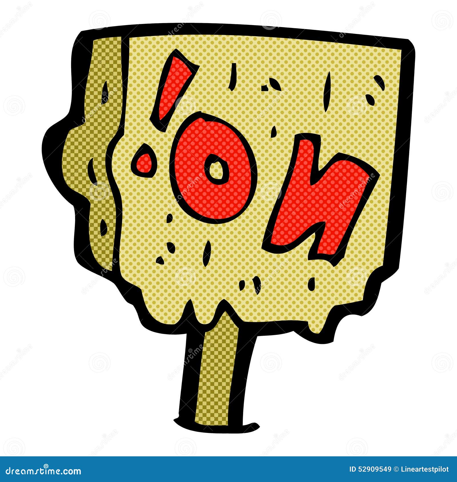 Comic cartoon no sign stock illustration. Illustration of drawing ...