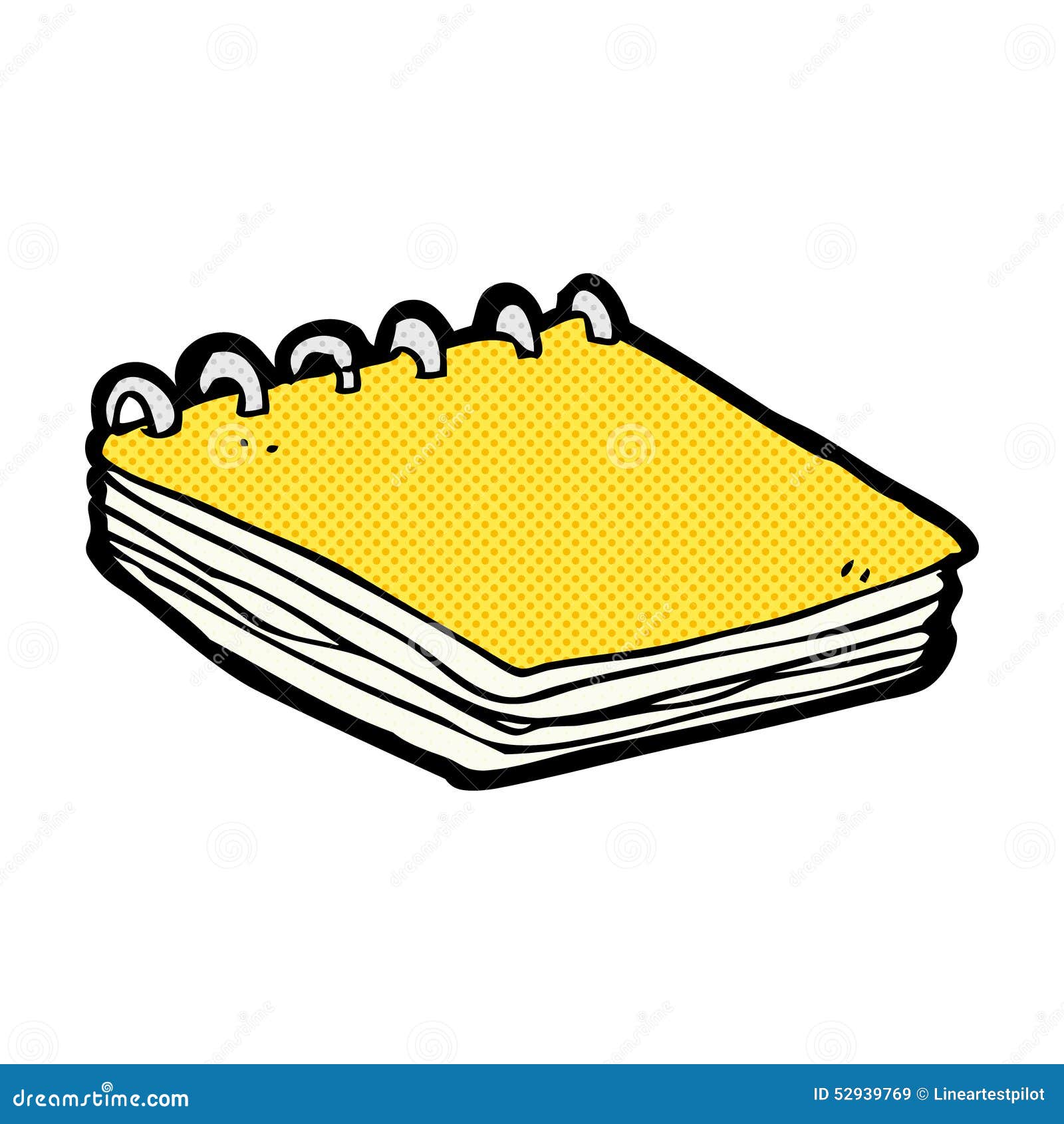 Comic cartoon notepad stock illustration. Illustration of drawing ...