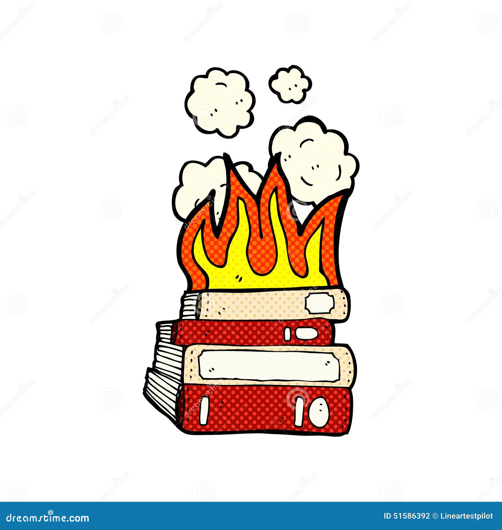 Comic cartoon old books stock illustration. Illustration of drawing ...