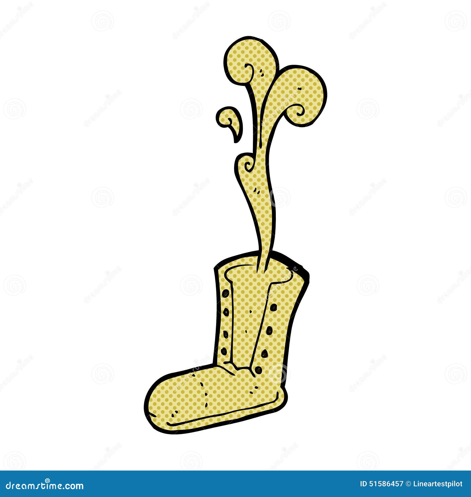 Smelly Boot. Stinky Smell Shoes. Vector On White Background ...