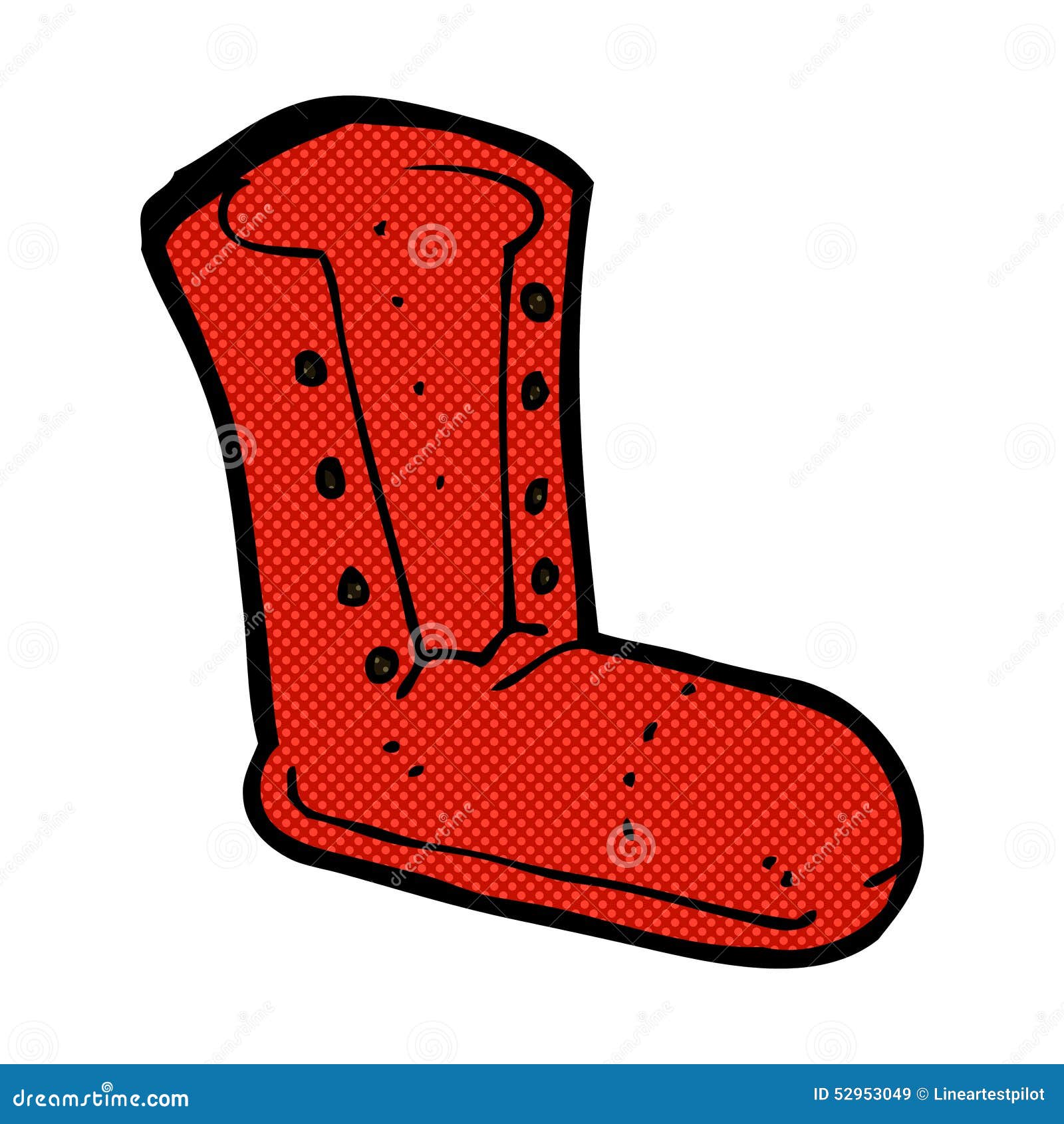 Comic cartoon old boot stock illustration. Illustration of leather ...