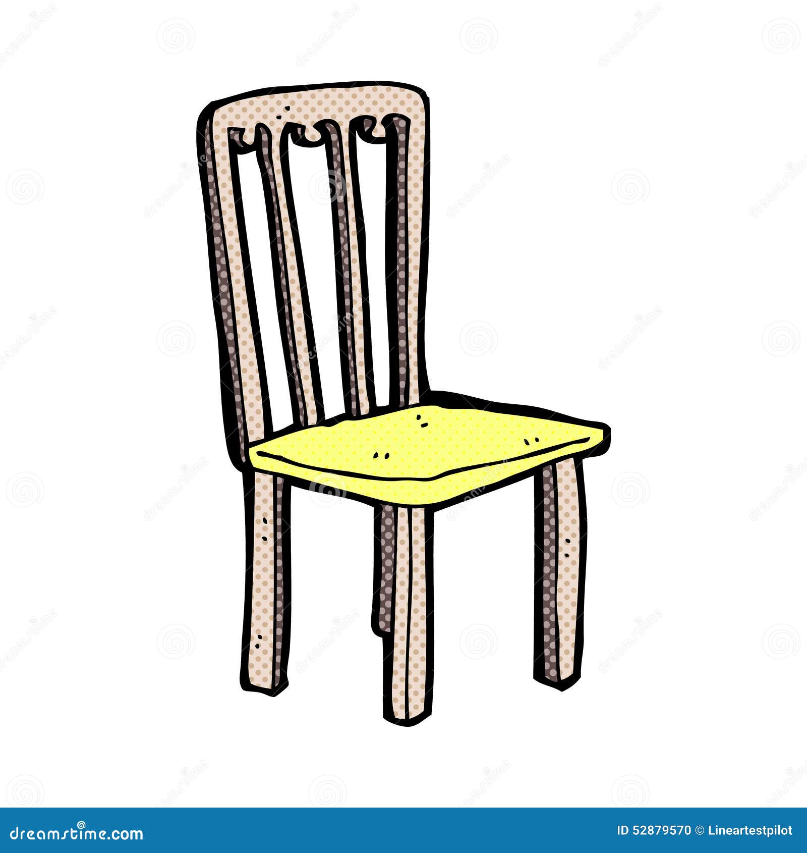 Comic cartoon old chair stock illustration. Illustration of cartoon ...