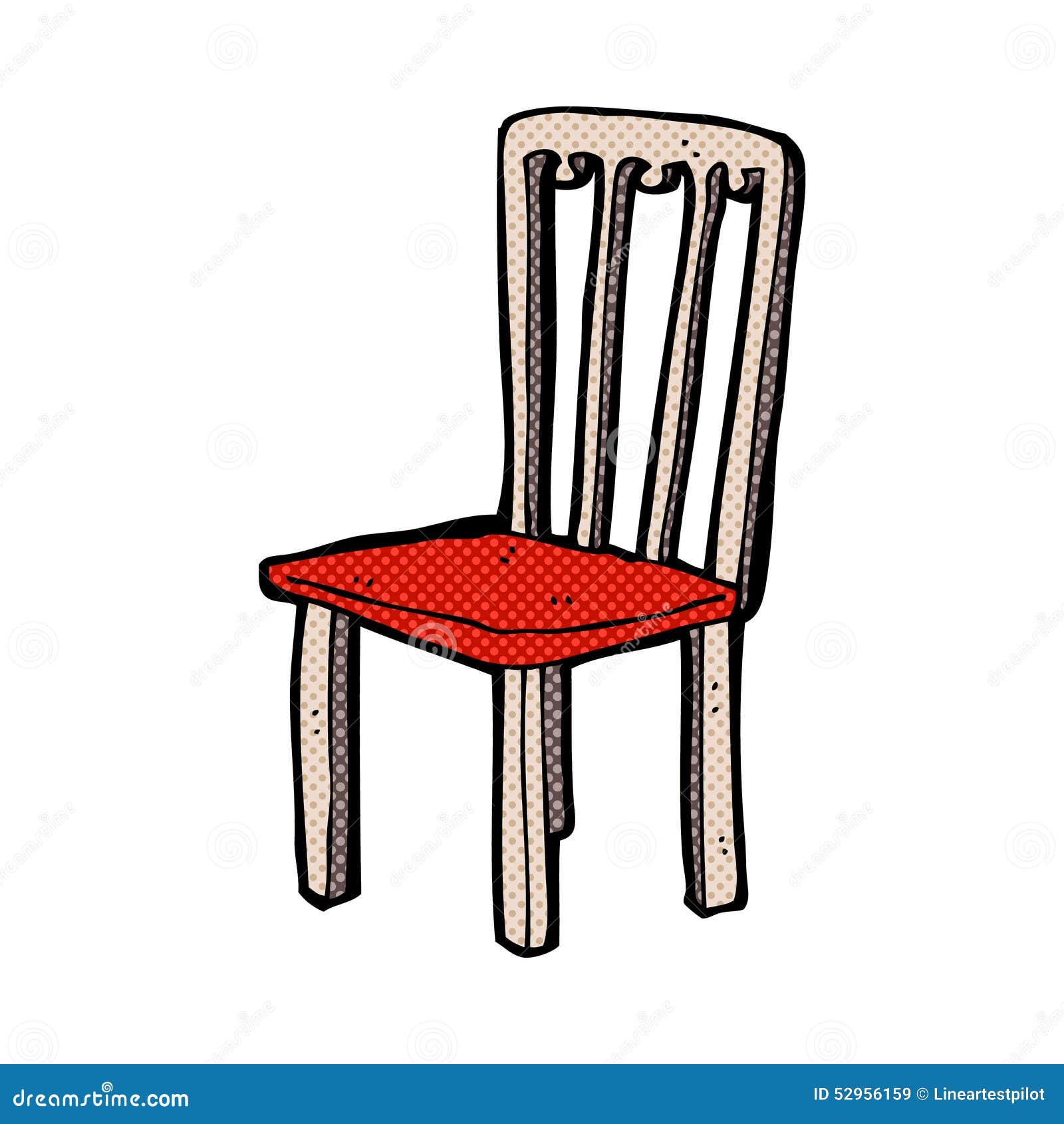 Comic cartoon old chair stock illustration. Illustration of crazy ...