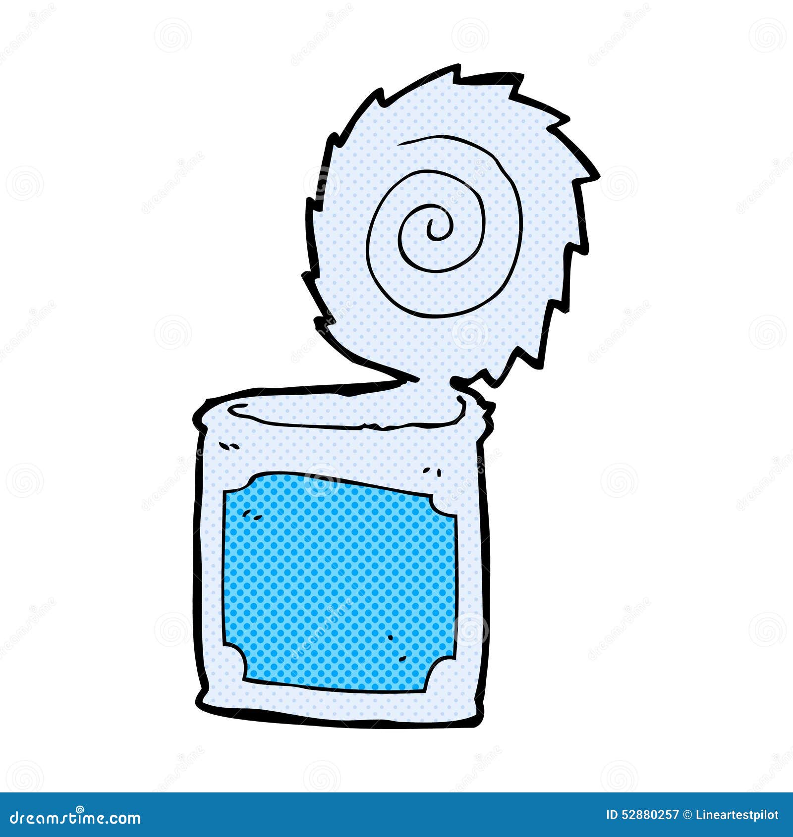 Comic cartoon open tin can stock illustration. Illustration of doodle ...