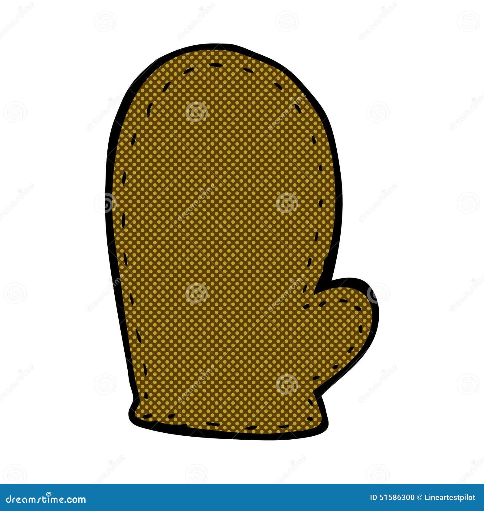 Comic cartoon oven mit stock illustration. Illustration of book - 51586300