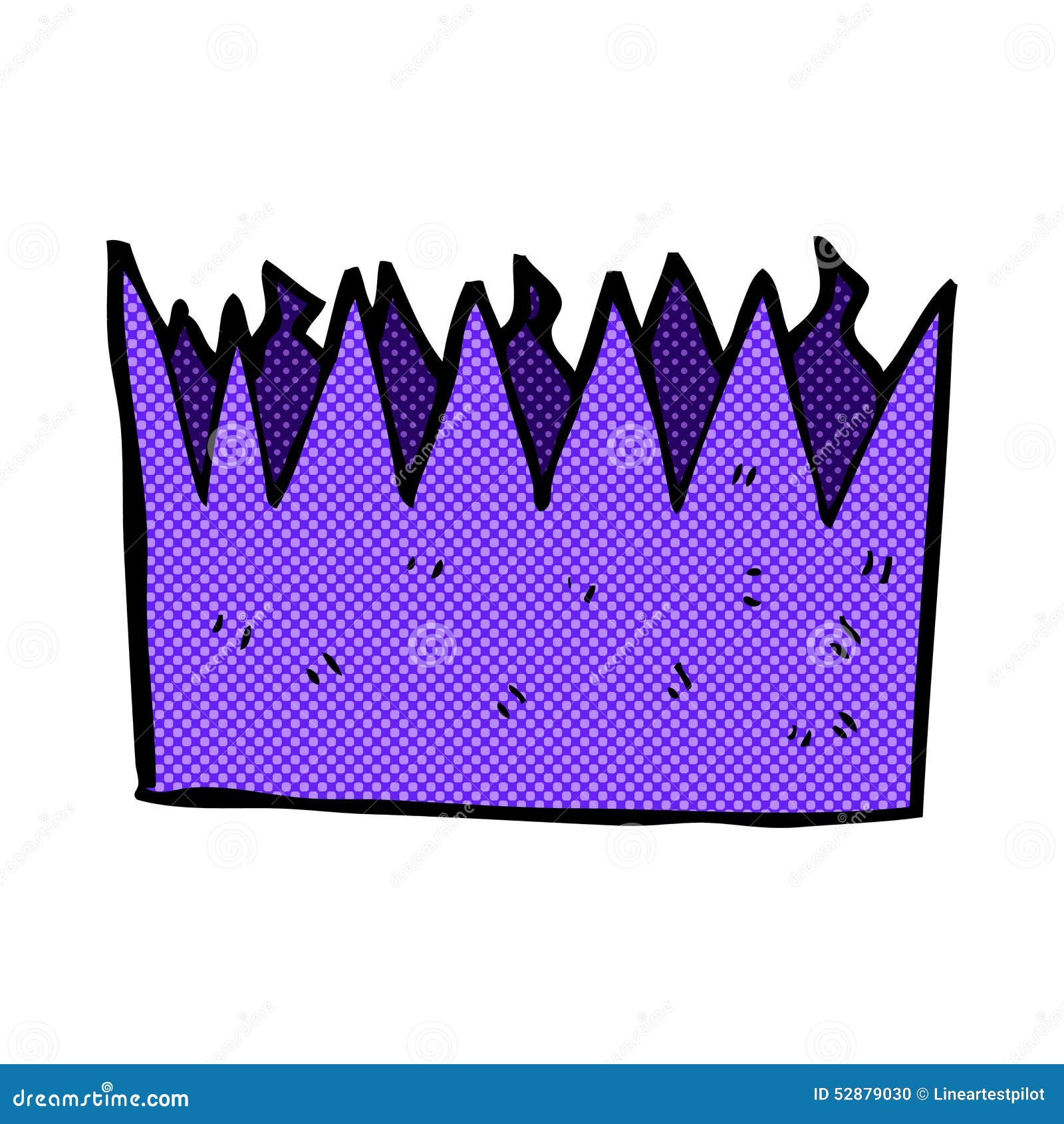Comic cartoon paper crown stock illustration. Illustration of hand ...