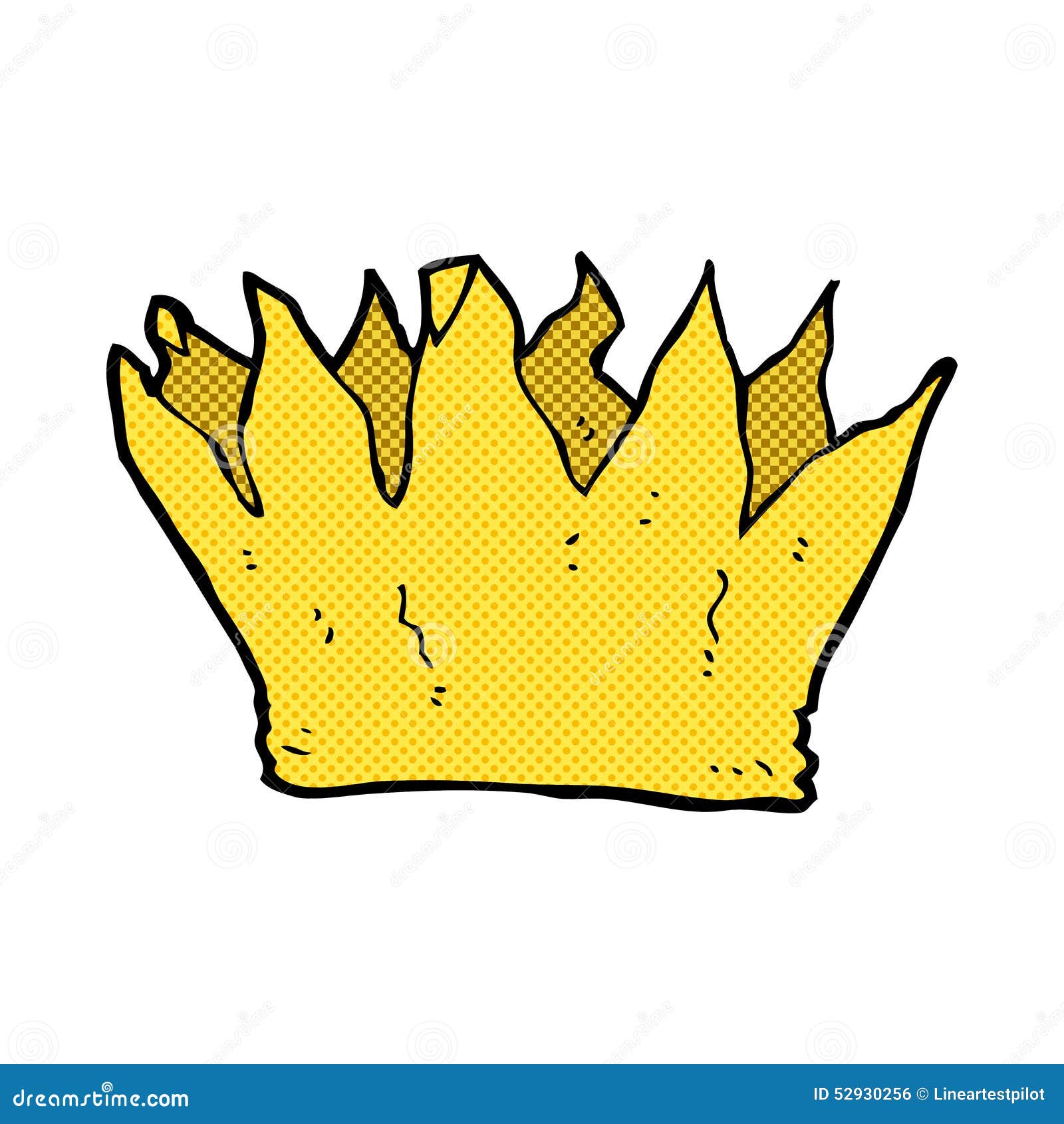 Comic cartoon paper crown stock illustration. Illustration of design ...