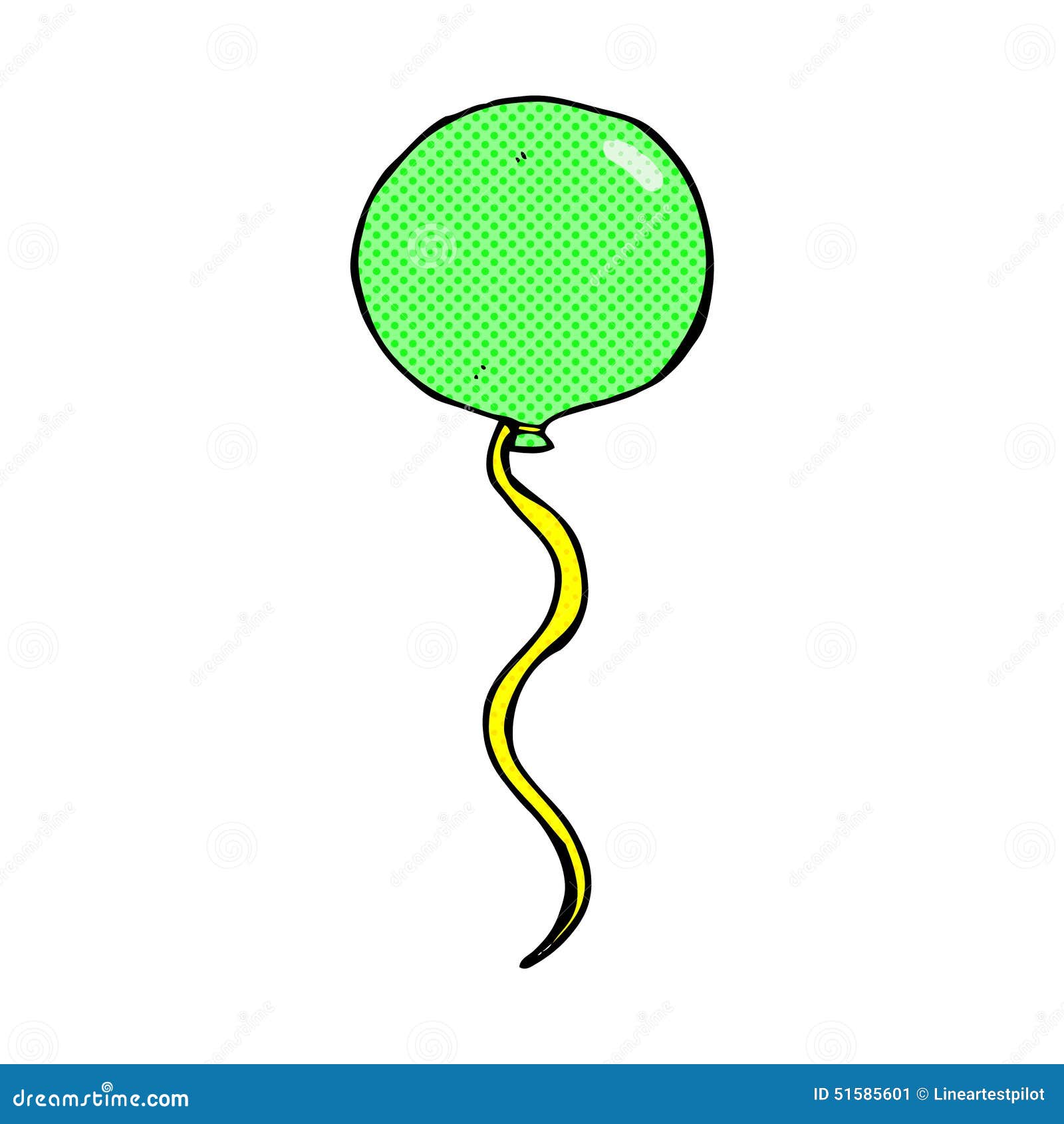 Comic Cartoon Party Balloon Stock Illustration - Illustration of drawn ...