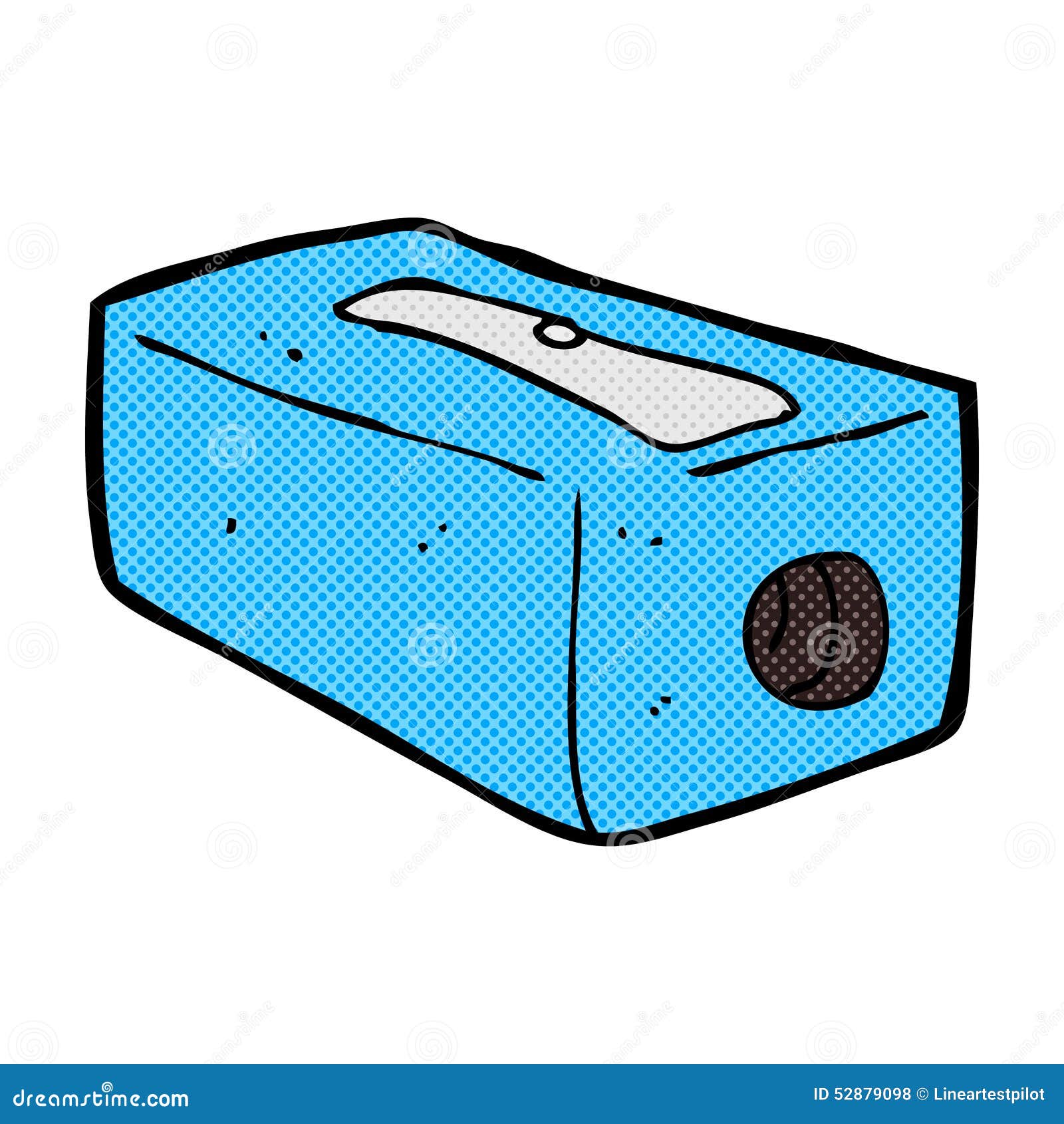 Comic Cartoon Pencil Sharpener Stock Illustration - Illustration of ...