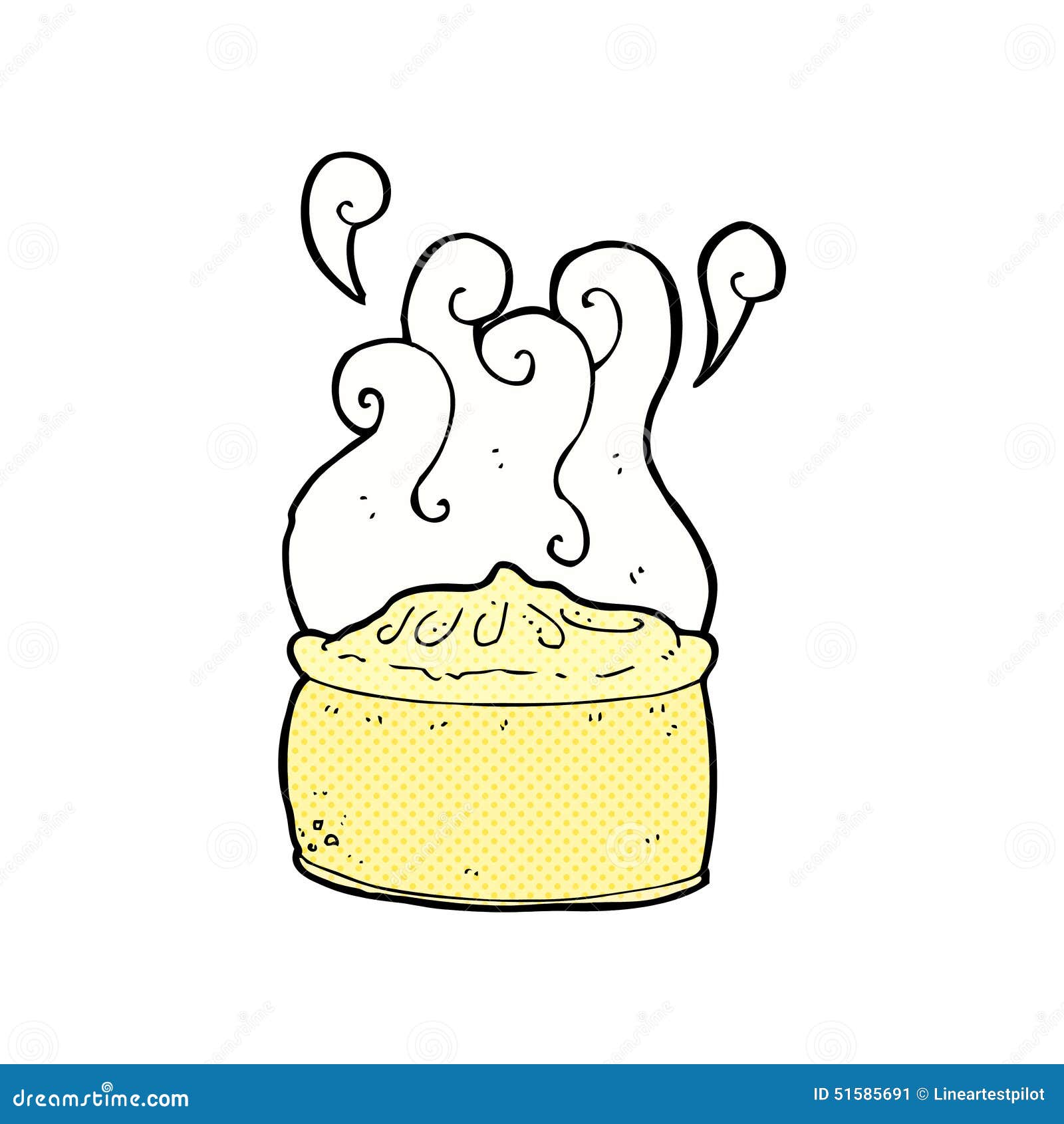 Comic cartoon pie stock illustration. Illustration of character - 51585691