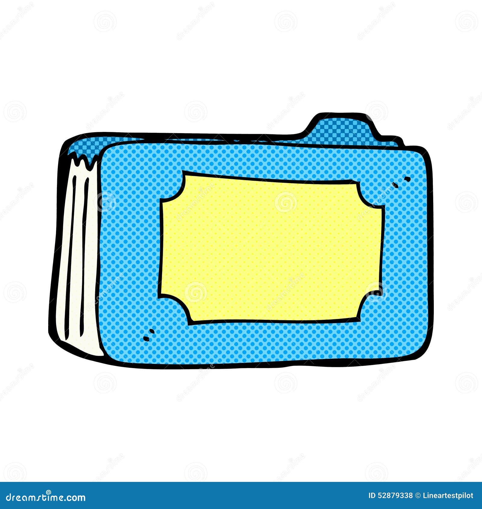 Comic Cartoon Pink Business Folder Stock Illustration - Illustration of ...