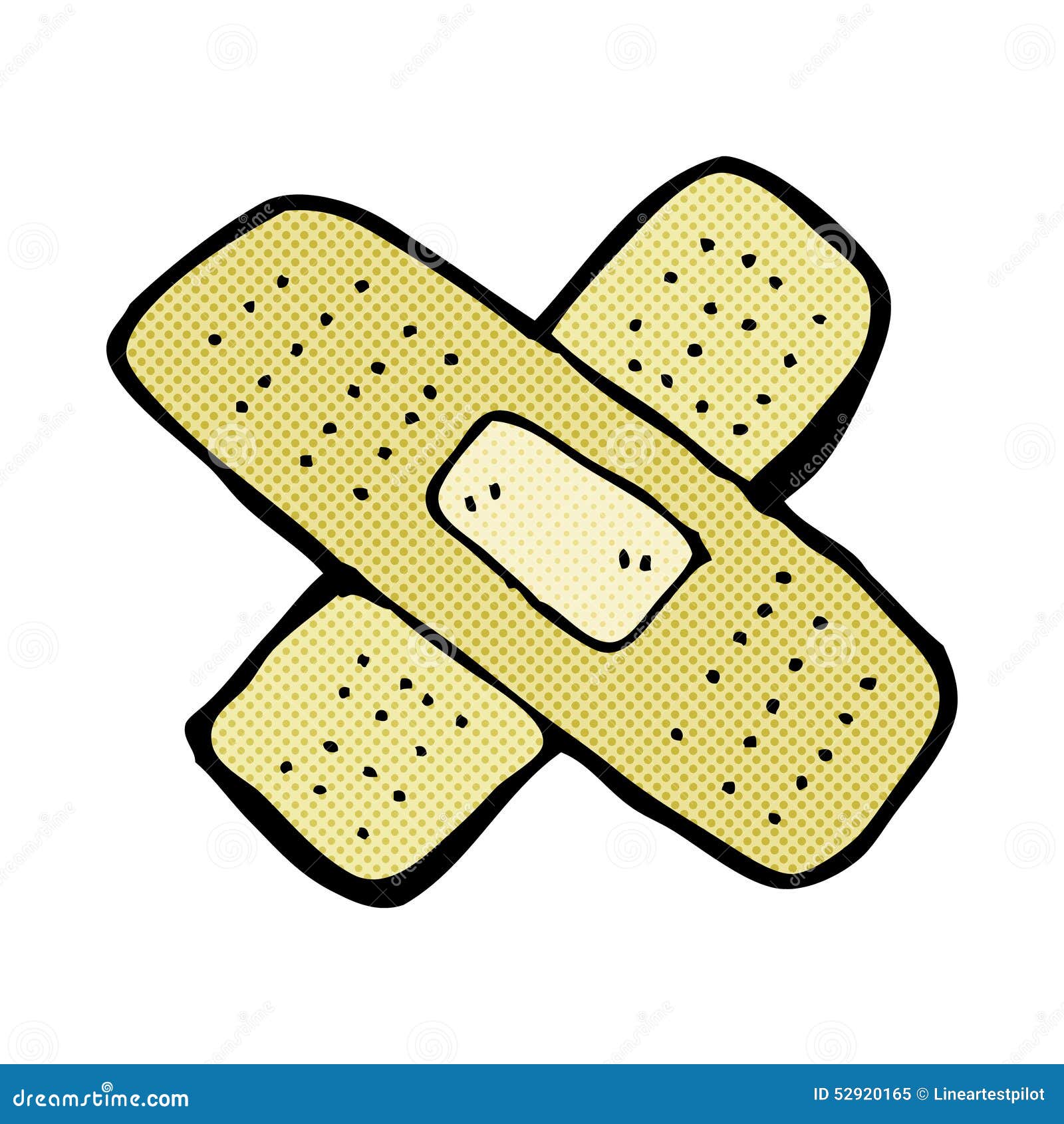 Comic cartoon plaster stock illustration. Illustration of retro - 52920165