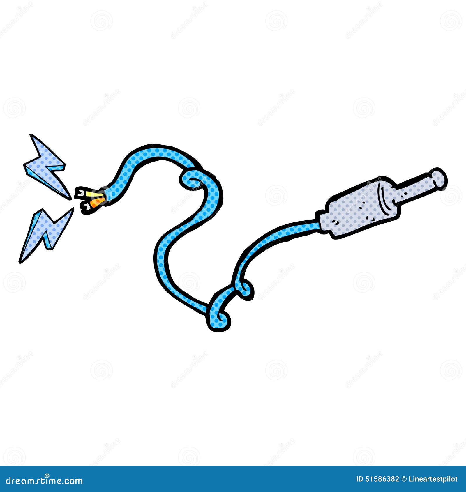 Comic cartoon plug stock illustration. Illustration of plug - 51586382