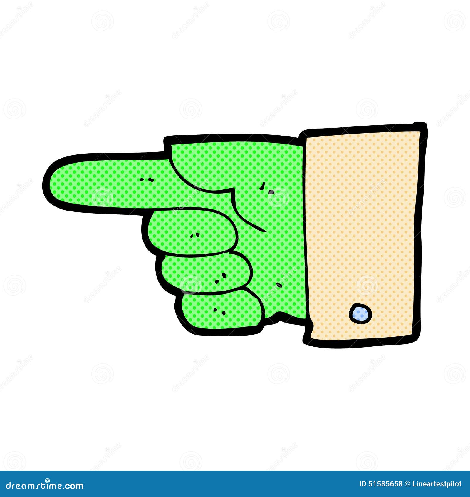 Pointing Zombie Hand Comic Cartoon Royalty-Free Stock Photo ...