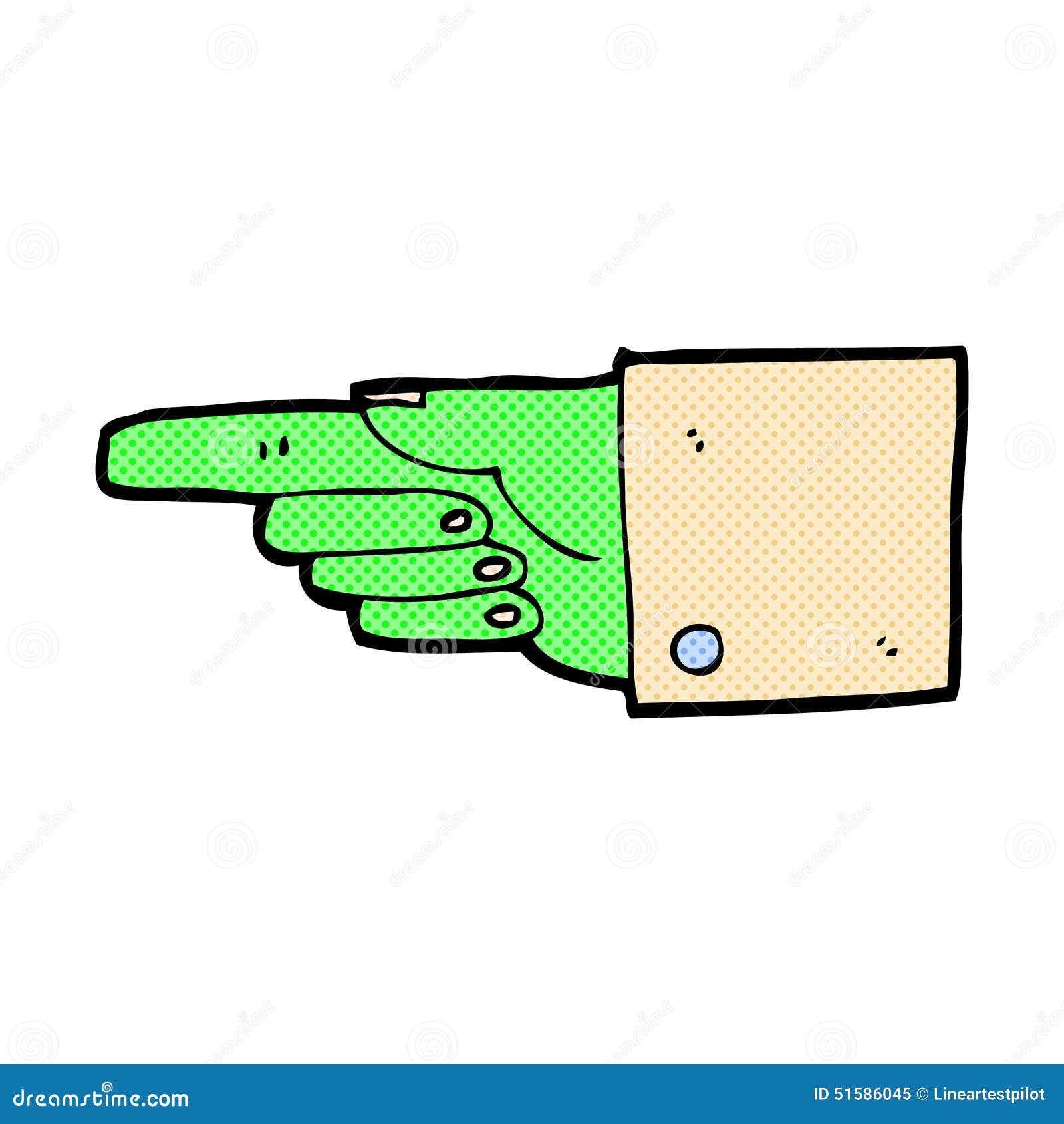 Pointing Zombie Hand Comic Cartoon Stock Photography | CartoonDealer ...