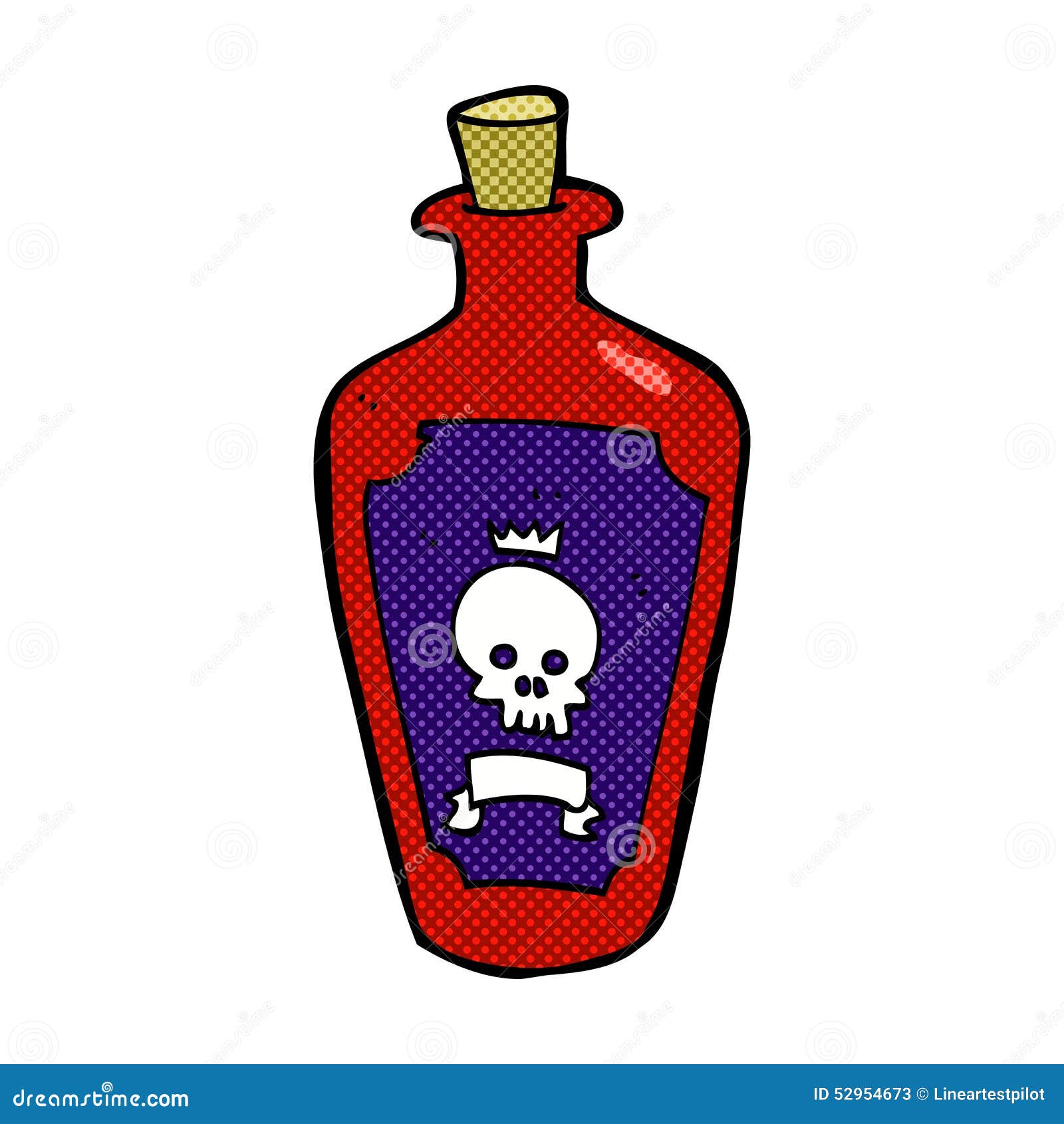 Comic cartoon poison stock illustration. Illustration of hand - 52954673