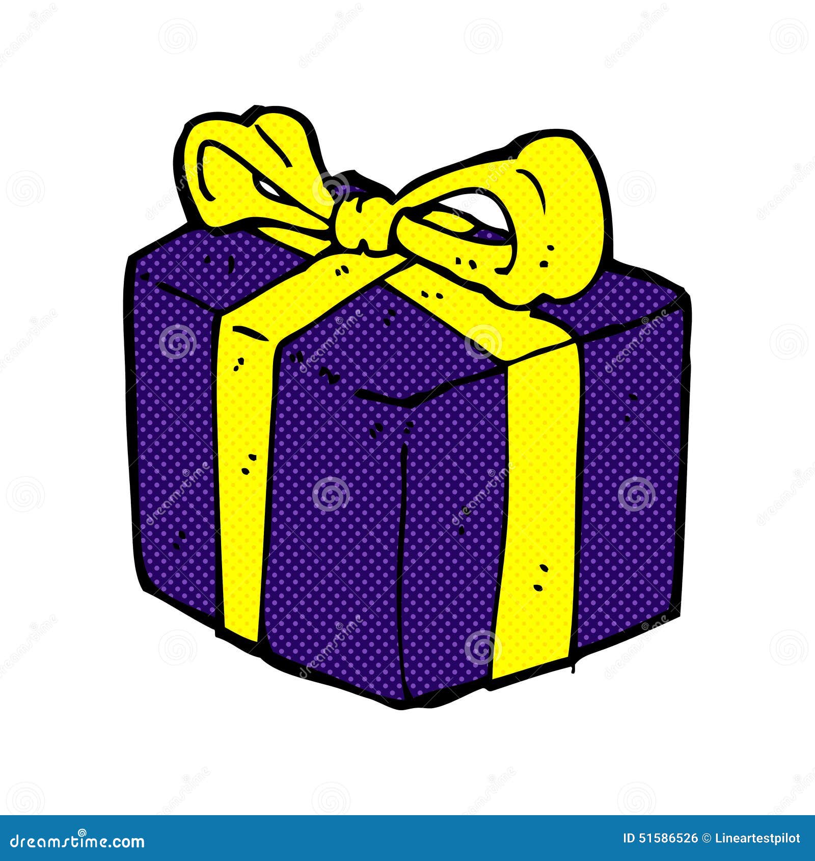 Comic cartoon present stock illustration. Illustration of character ...