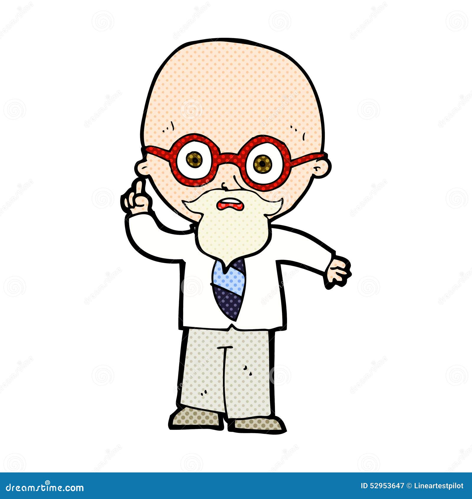 Cartoon Professor Thinking | CartoonDealer.com #45726627
