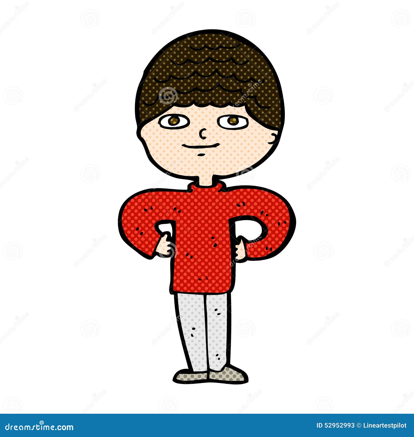 Comic cartoon proud man stock illustration. Illustration of cartoon ...