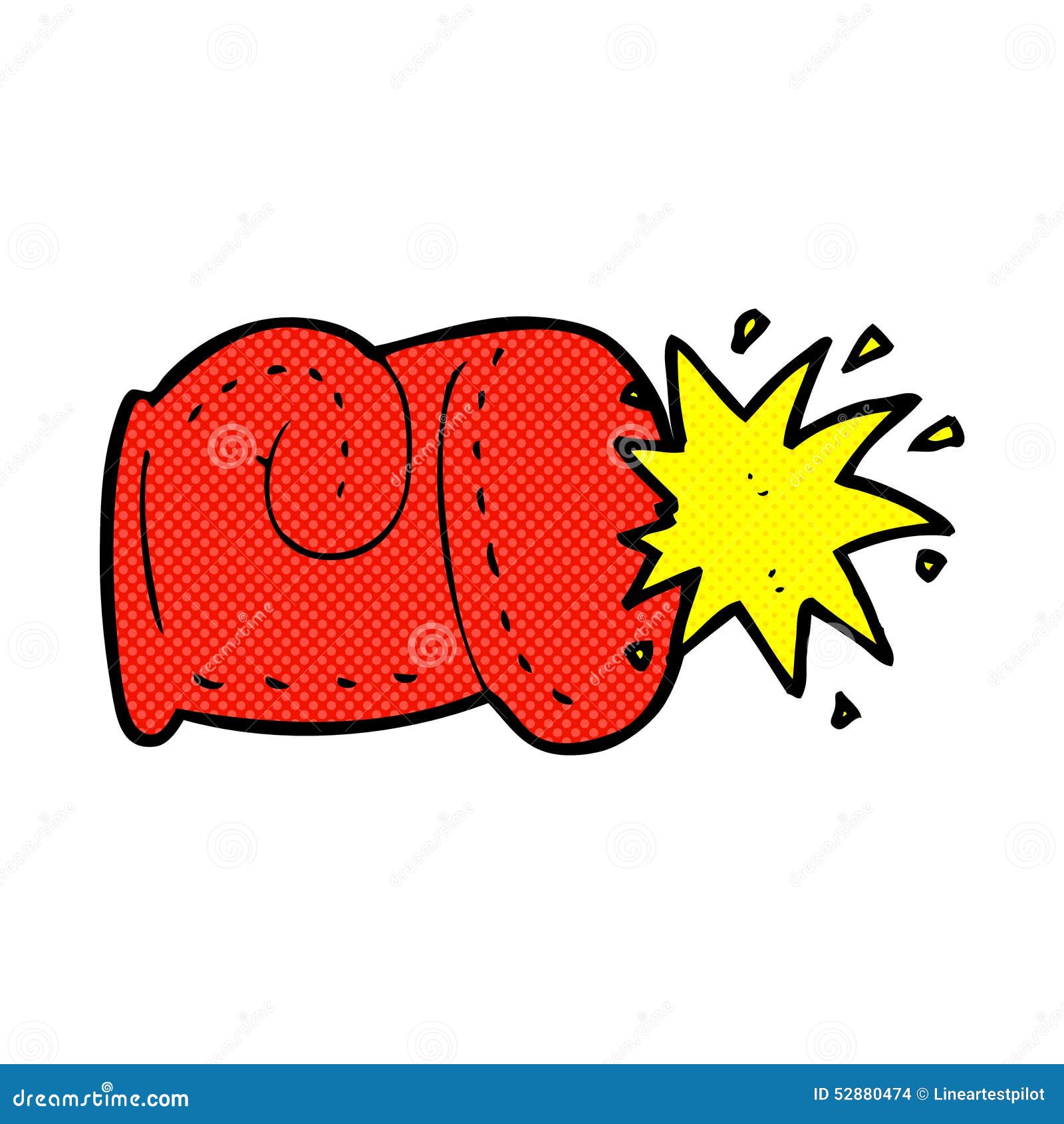 Comic cartoon punch stock illustration. Illustration of sign - 52880474