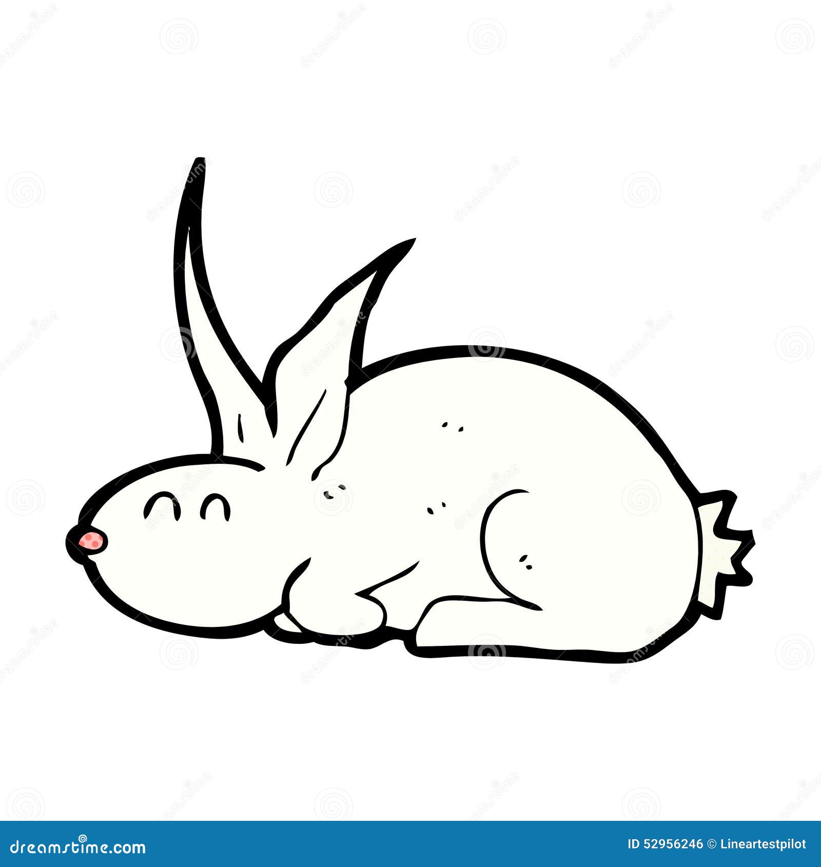 Comic cartoon rabbit stock illustration. Illustration of print - 52956246