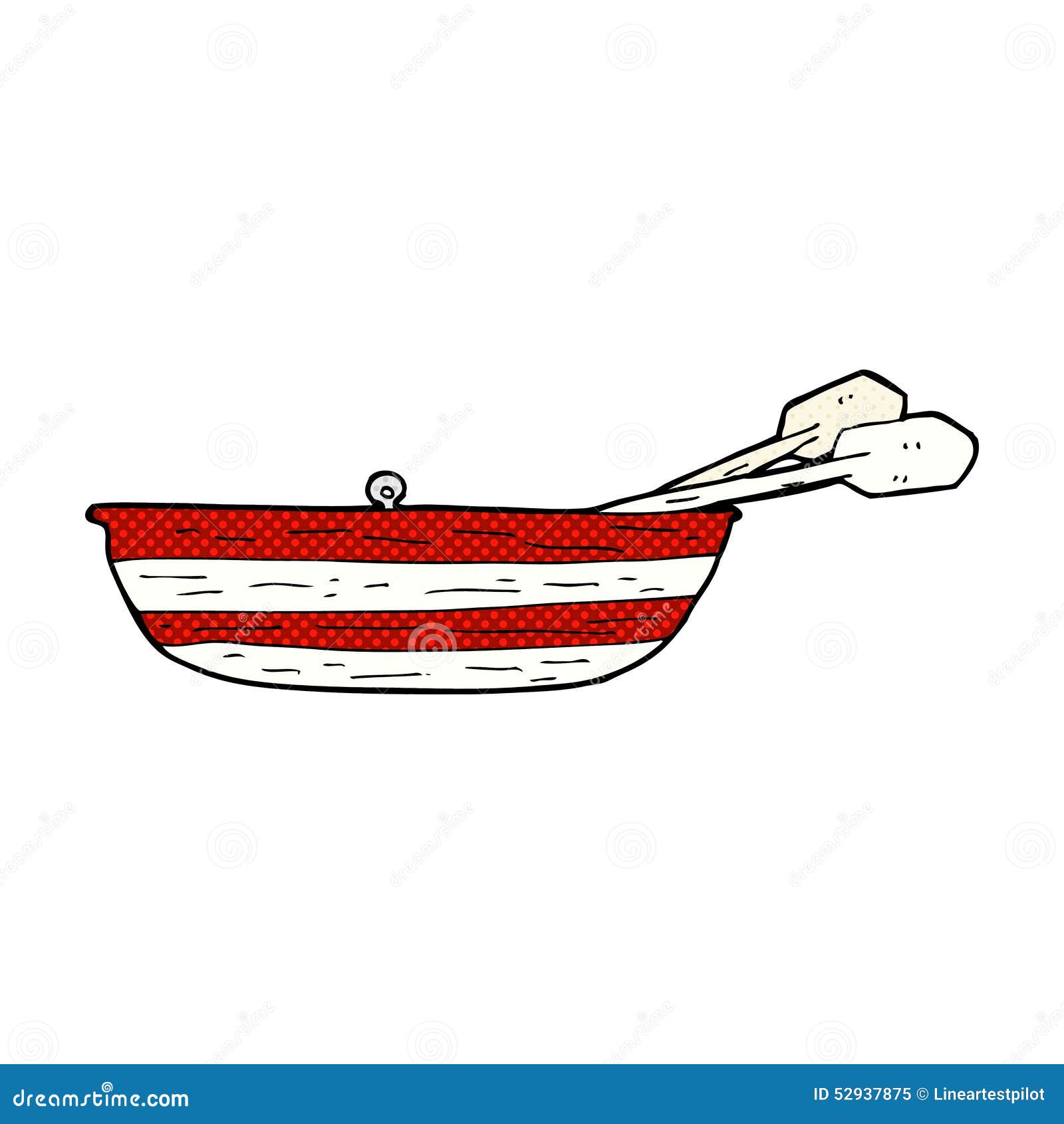 Comic cartoon rowing boat stock illustration. Illustration of ...