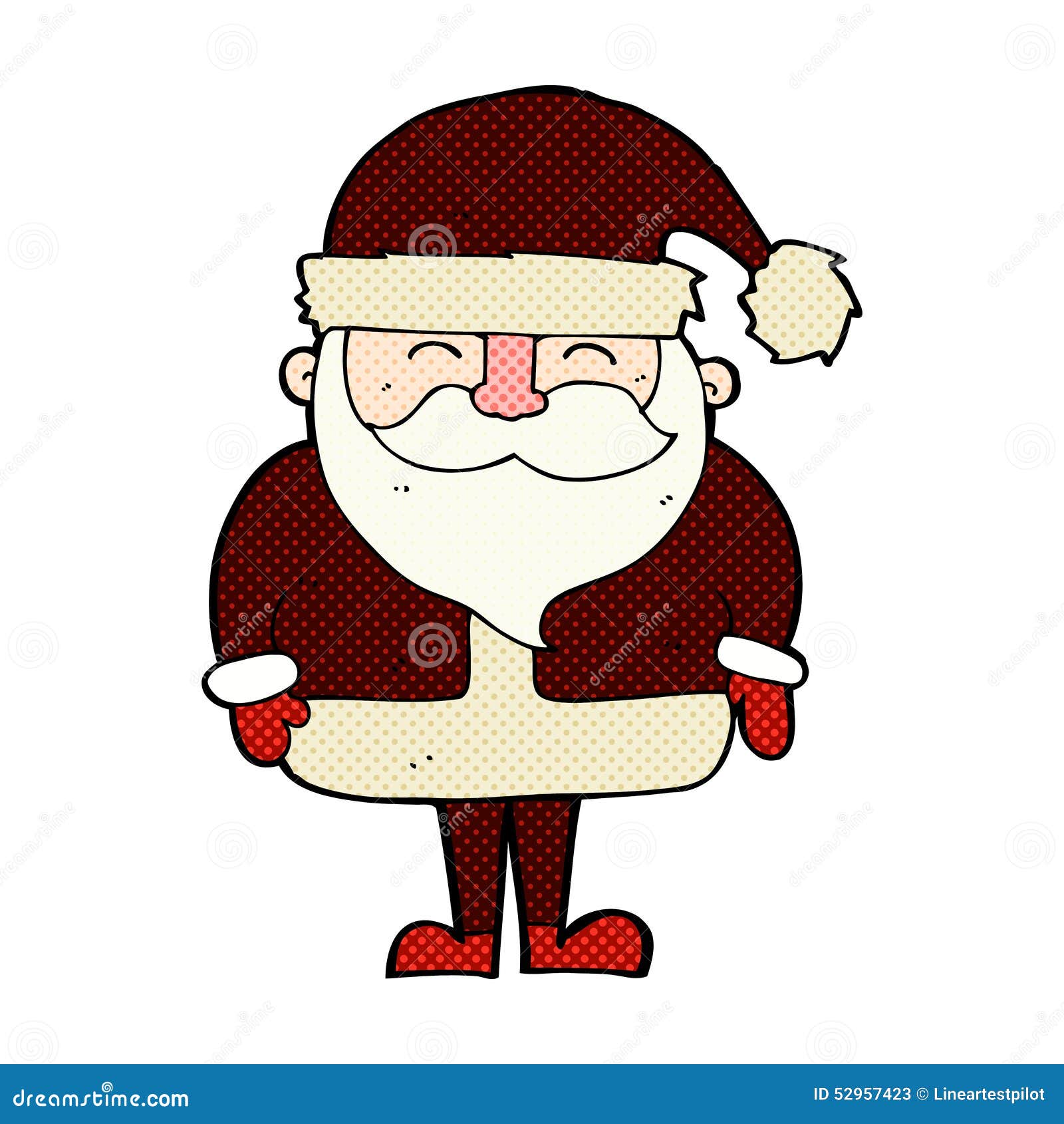 Comic cartoon santa claus stock illustration. Illustration of drawn ...