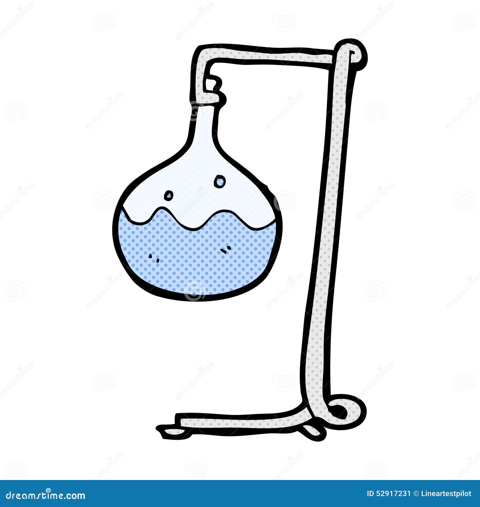 Comic Cartoon Science Experiment Stock Illustration - Illustration of ...
