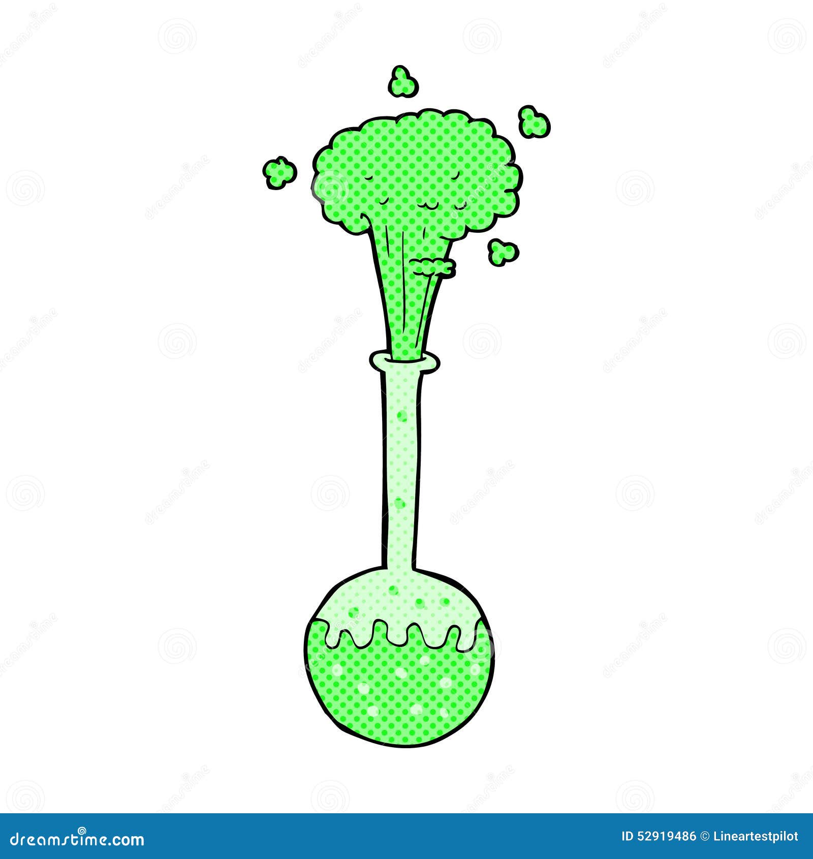 Comic Cartoon Science Experiment Stock Illustration - Illustration of ...